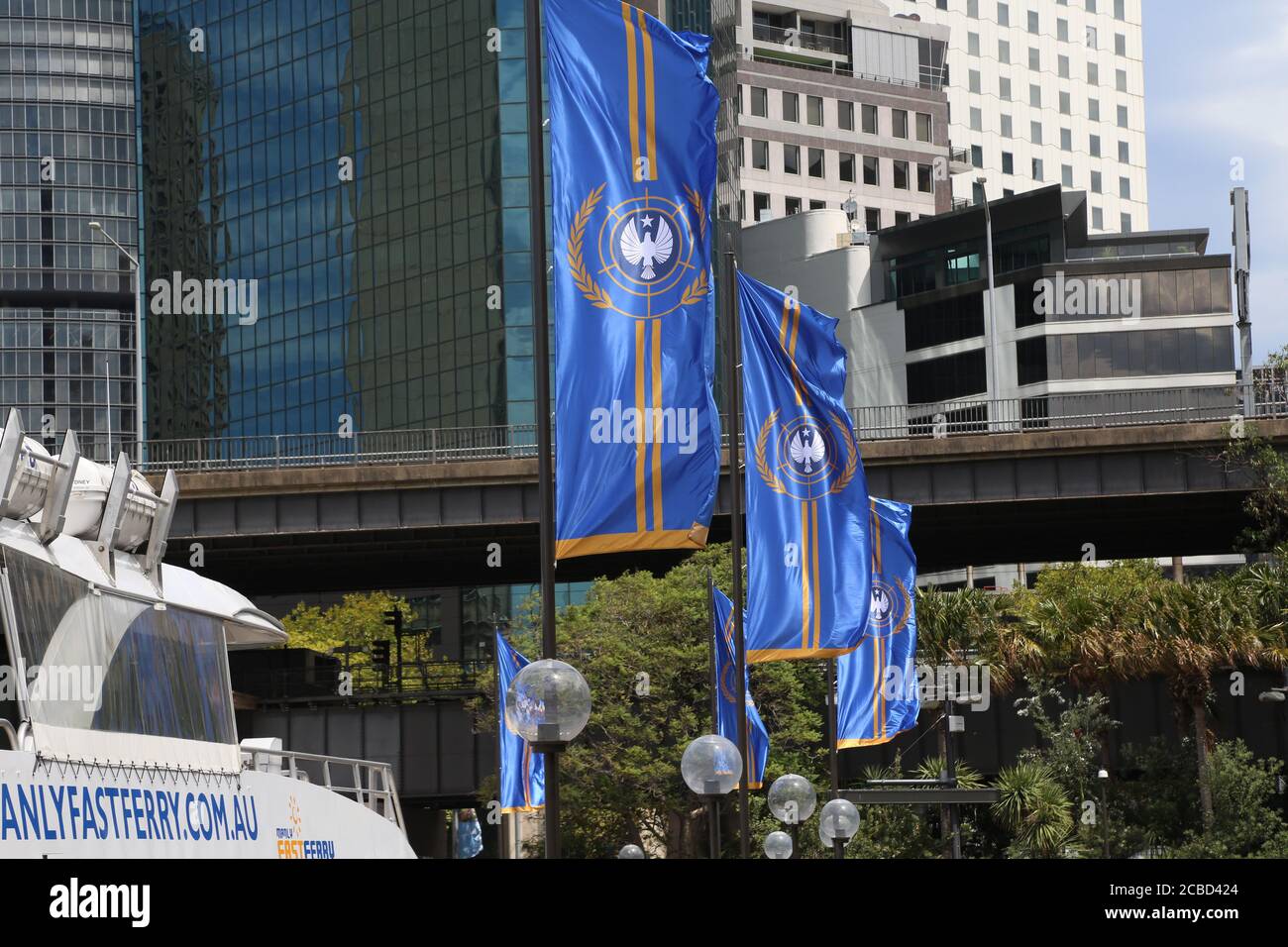 Pacific Rim film set at Circular Quay Stock Photo - Alamy
