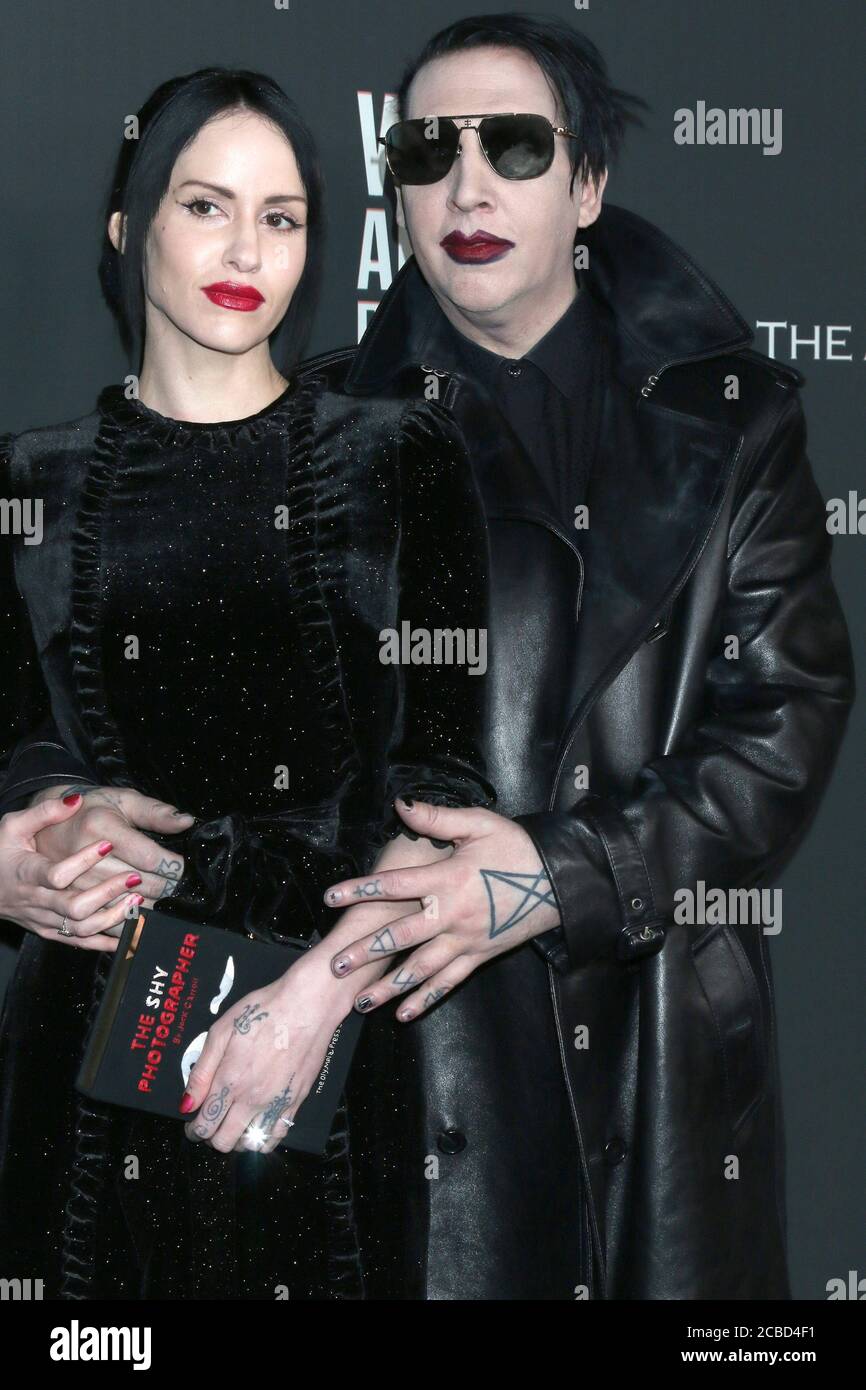 Marilyn Manson And Lindsay Usich High Resolution Stock Photography and ...