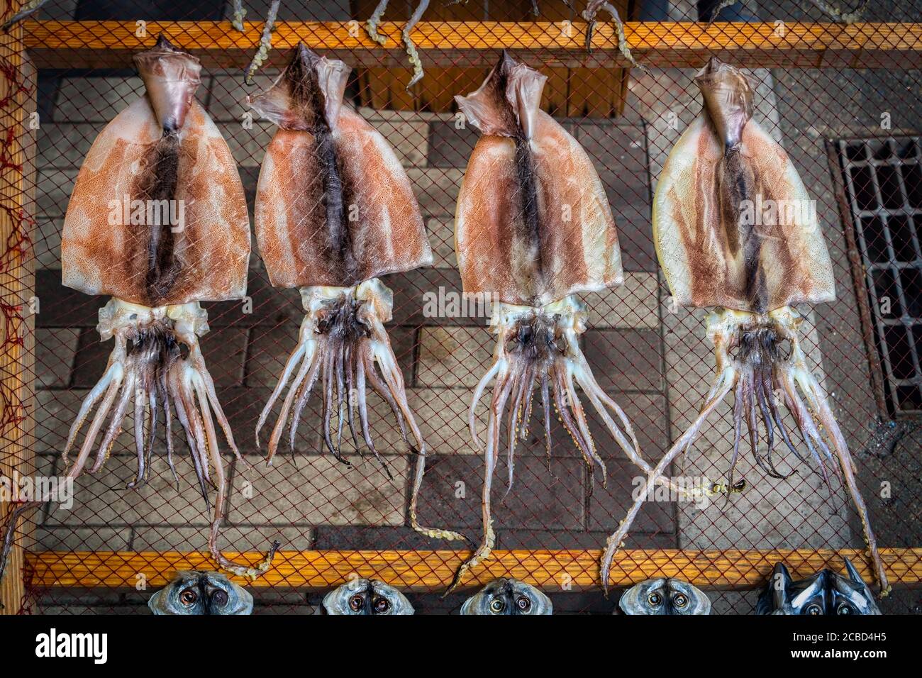 Outdoor fish drying rack hi-res stock photography and images - Alamy