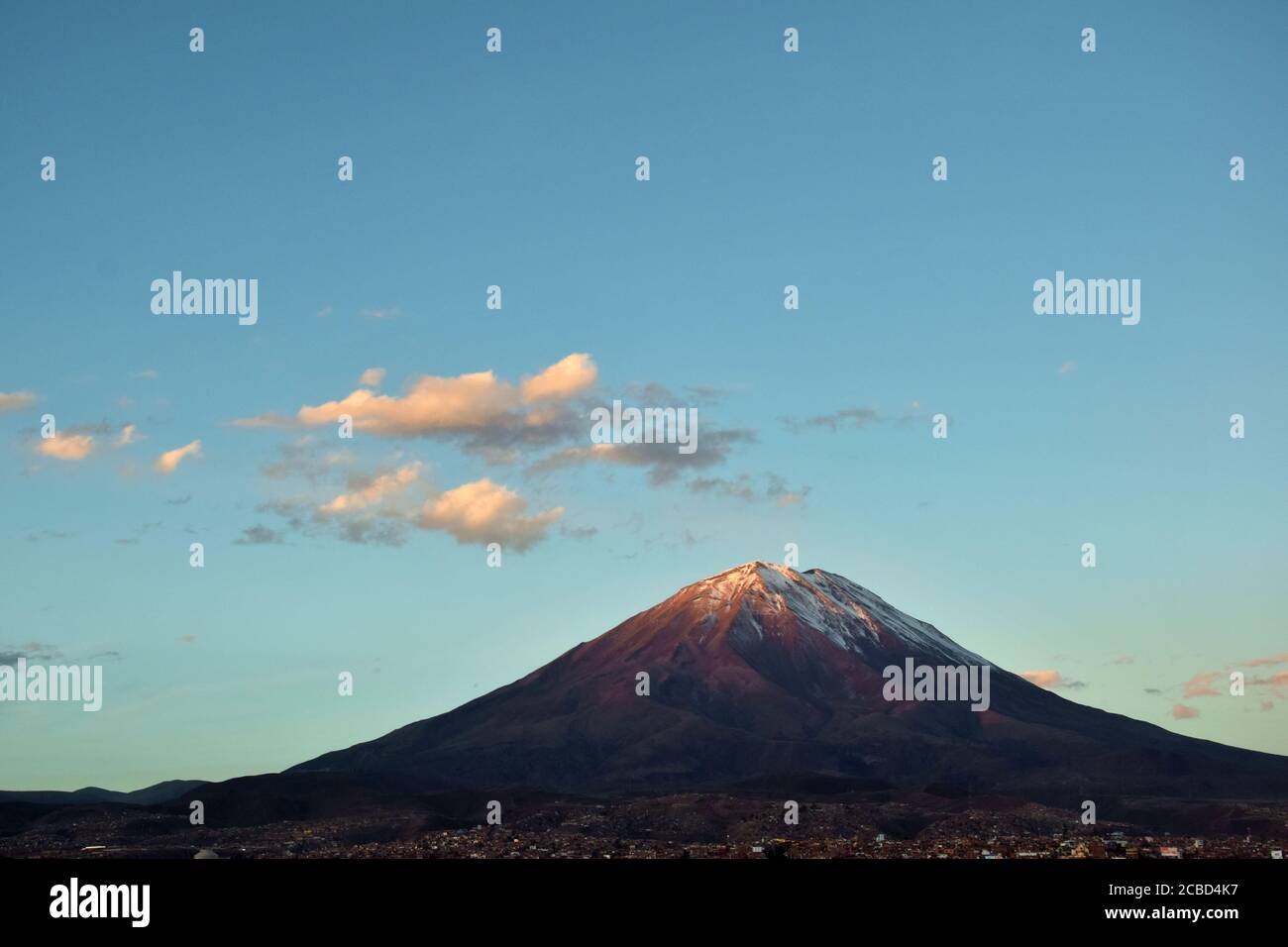 View of volcano Misti in Arequipa, Peru Stock Photo - Alamy