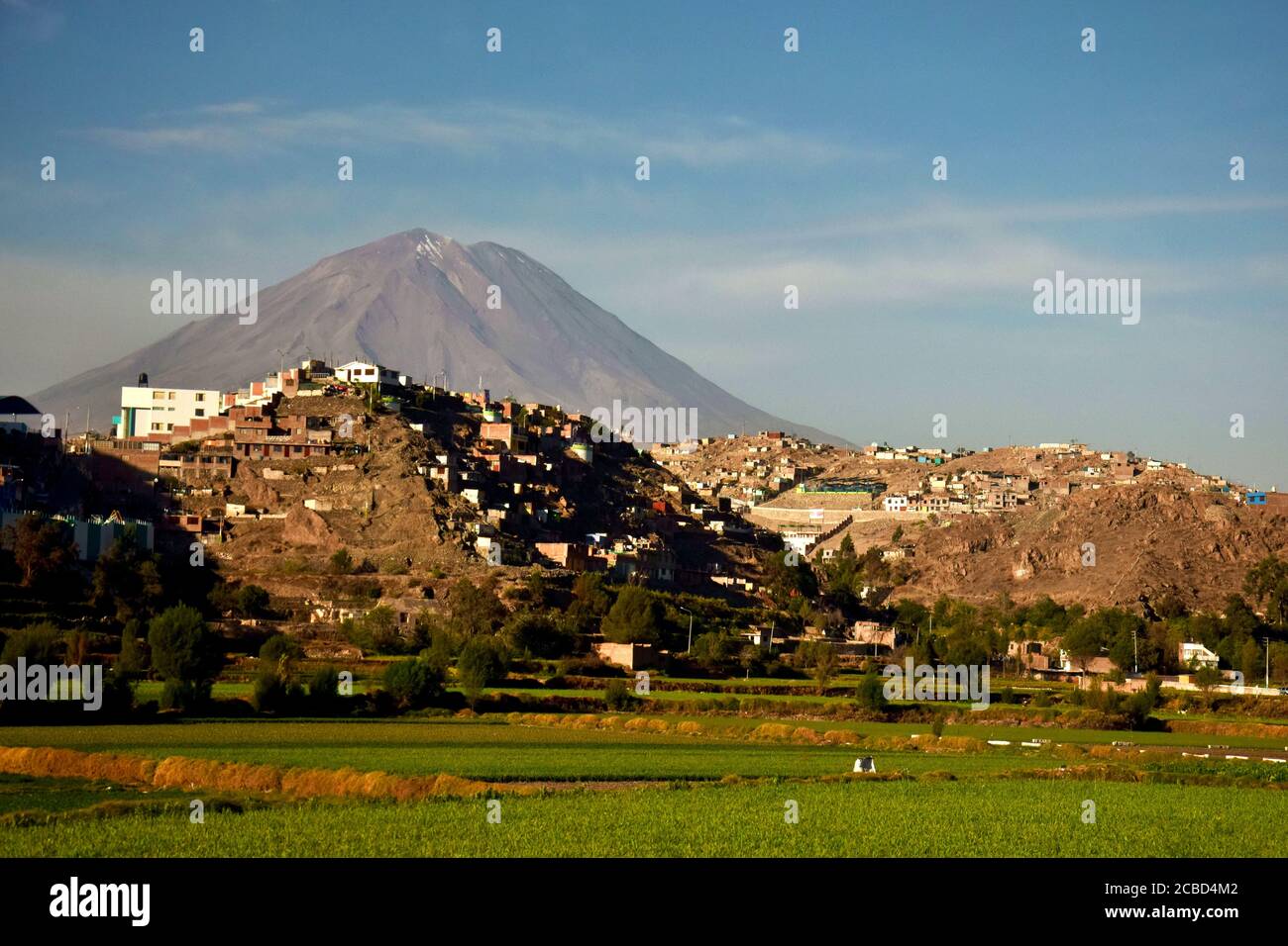 View of volcano Misti in Arequipa, Peru Stock Photo - Alamy