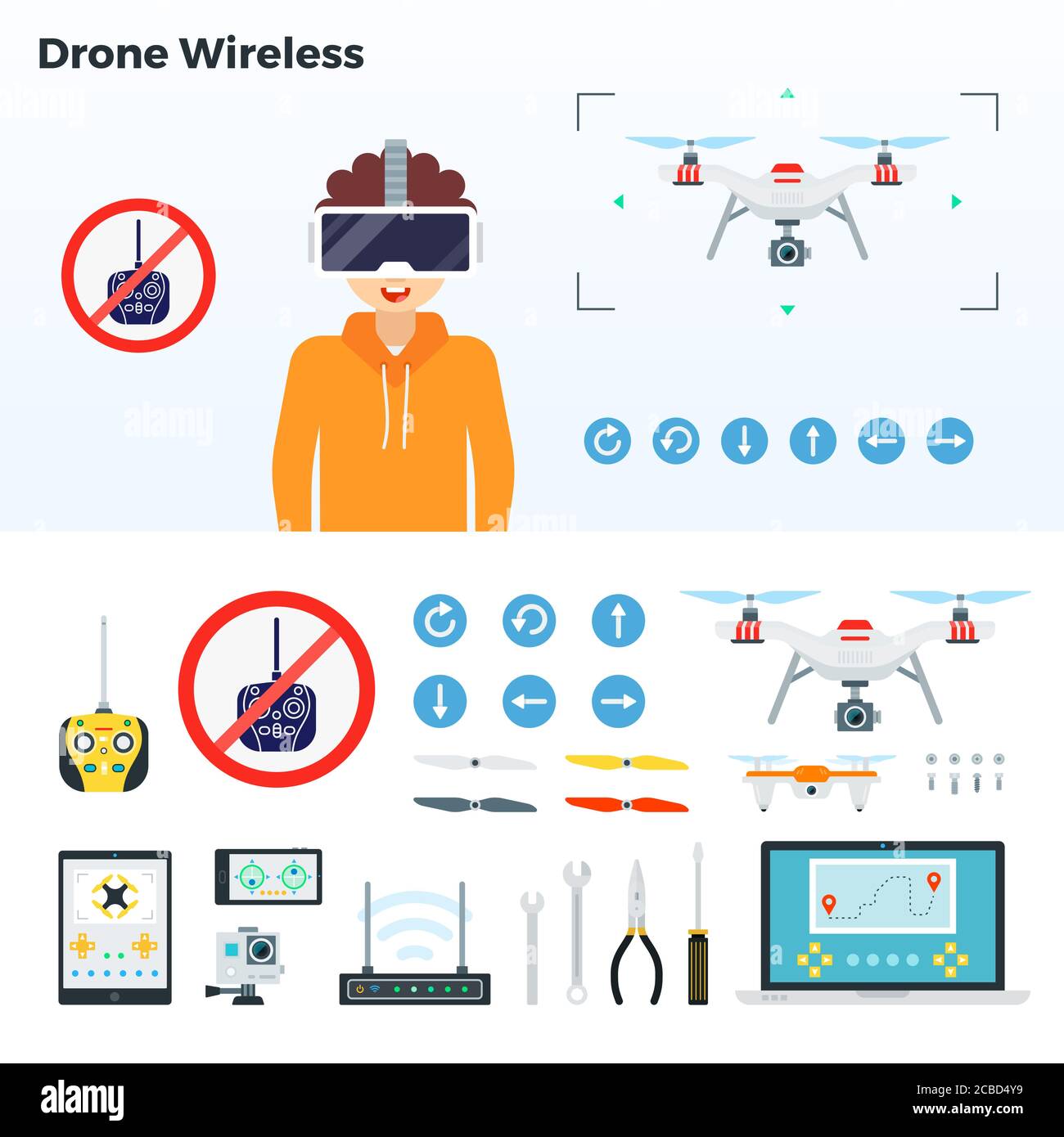 Drone images Stock Vector Images - Alamy