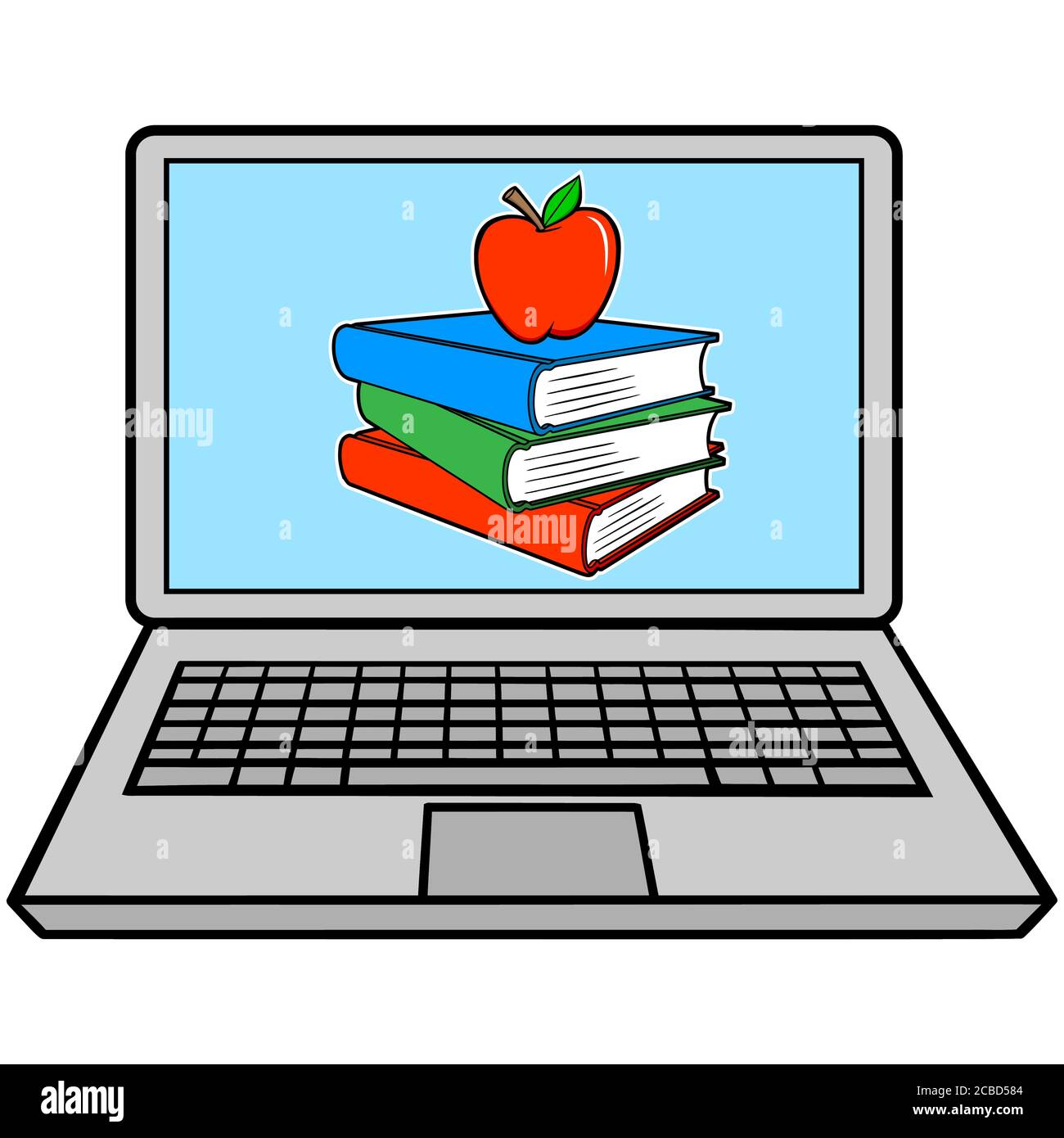 Distance Learning- An Illustration of Distance Learning Stock Vector ...