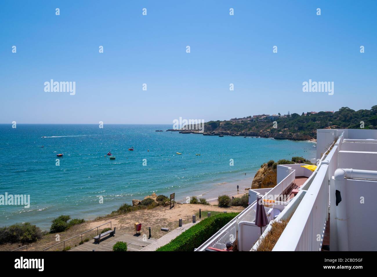 Praia da Oura, Algarve Portugal beach at summer season Stock Photo - Alamy
