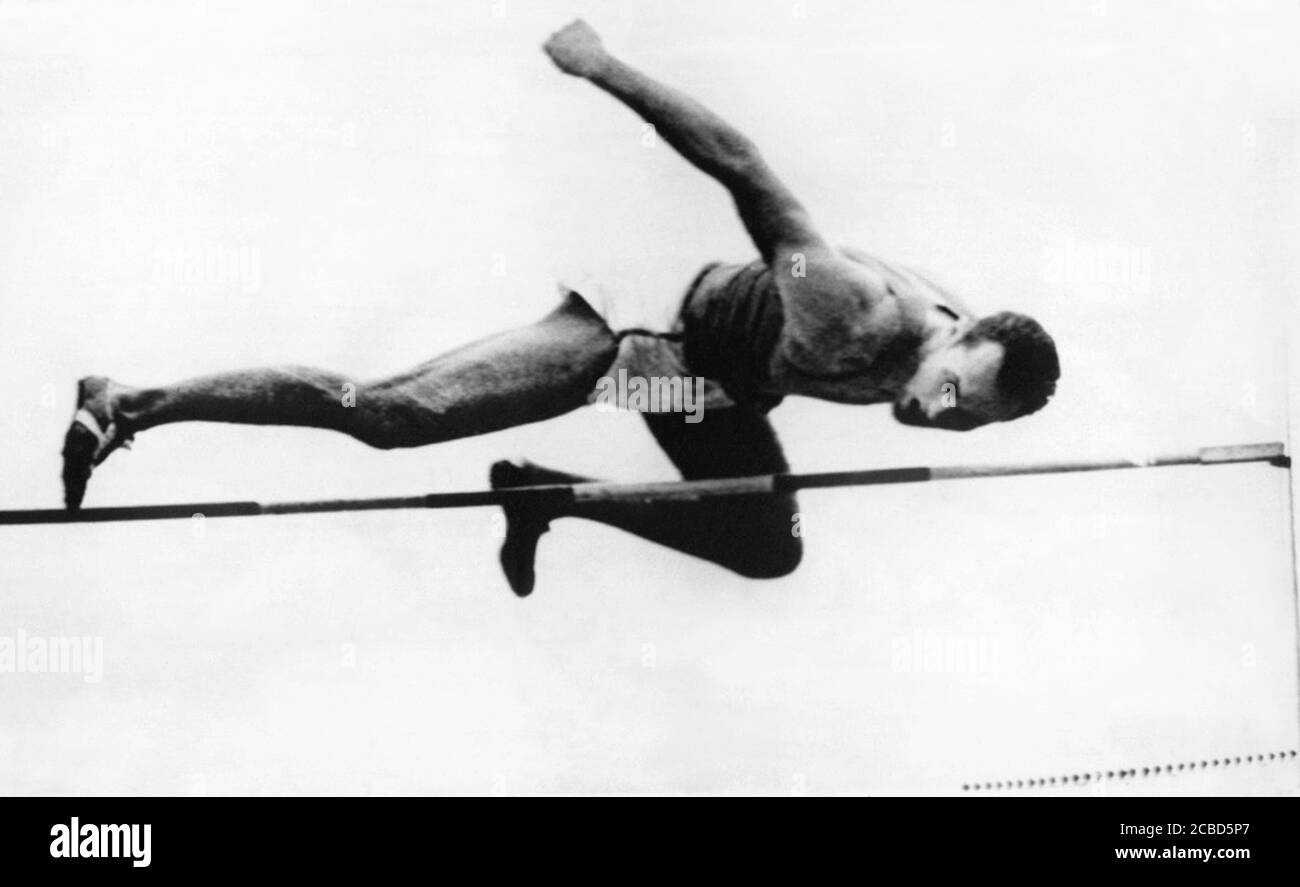 Salto in alto Black and White Stock Photos & Images - Alamy