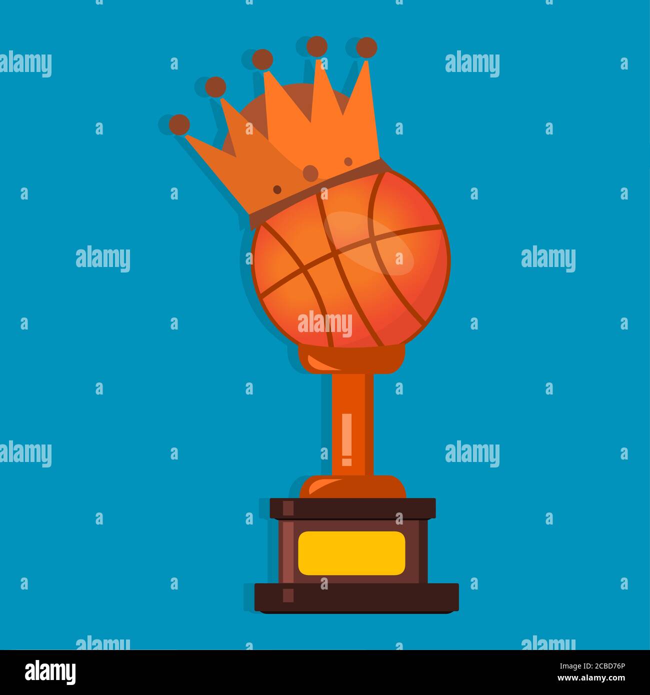 basketball trophy isolated vector illustration in flat style Stock ...
