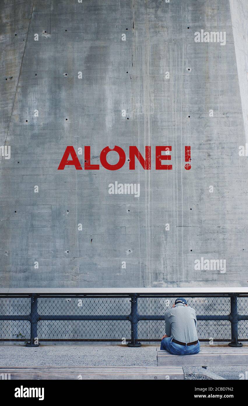 Alone written hi-res stock photography and images - Alamy