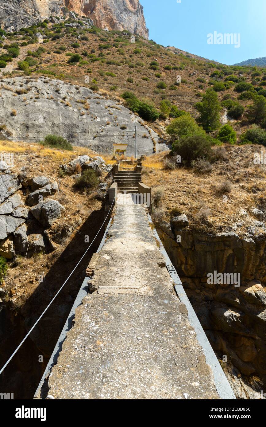 King's little pathway at Malaga in Spain Stock Photo - Alamy