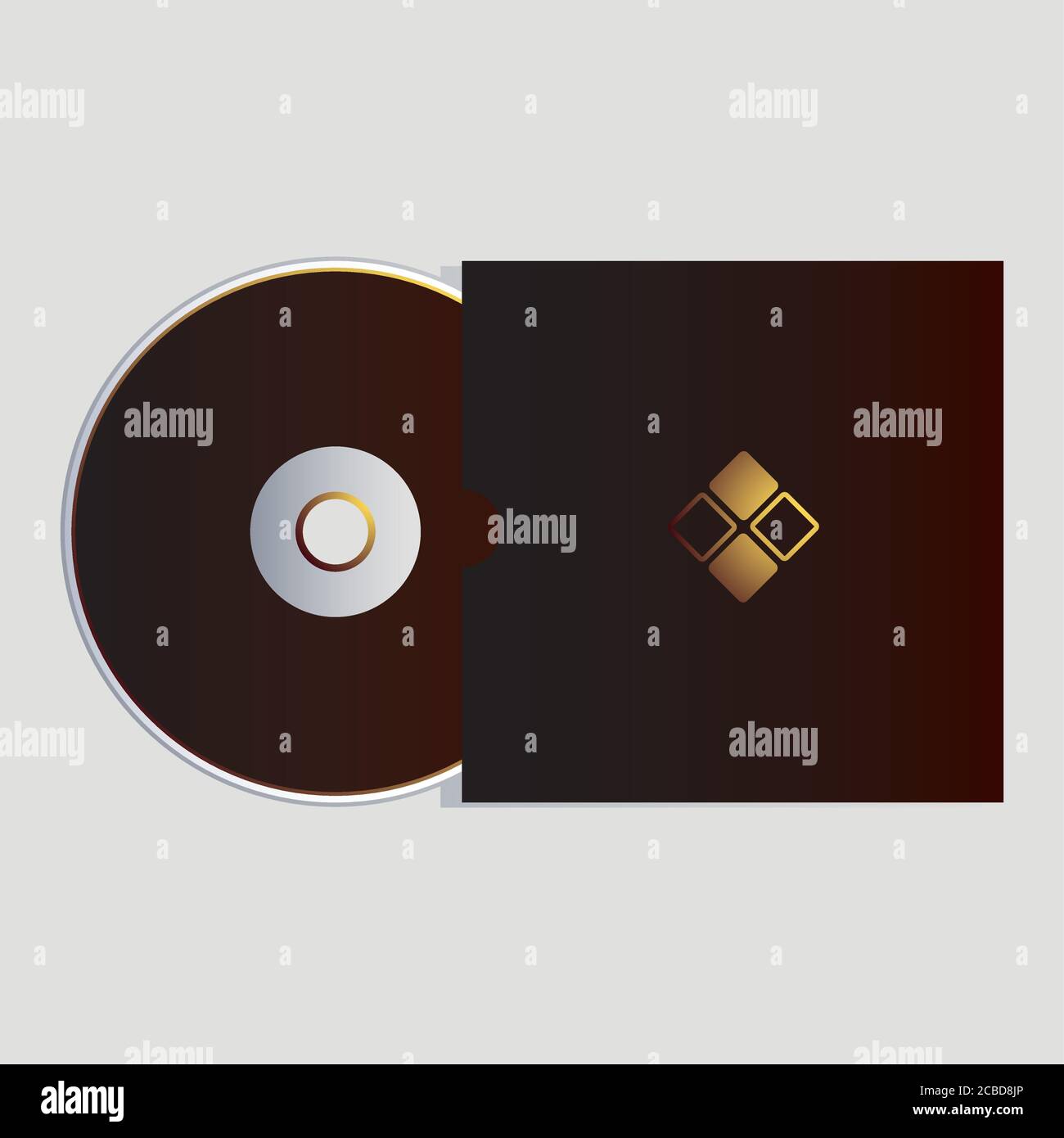 cd, corporate identity template on white background vector illustration ...