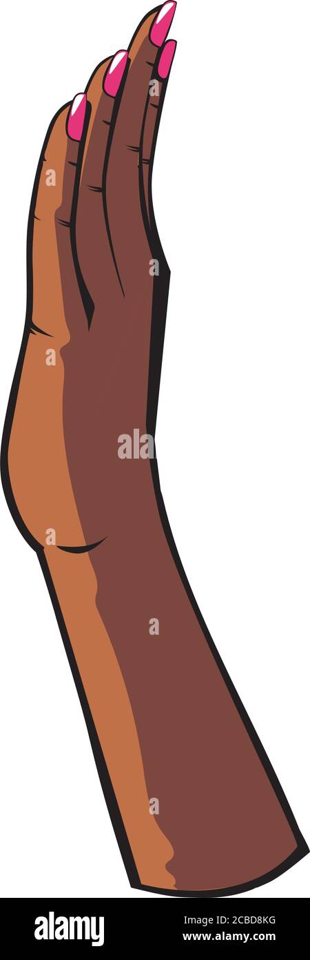 black female hand design of People arm finger person learn ...