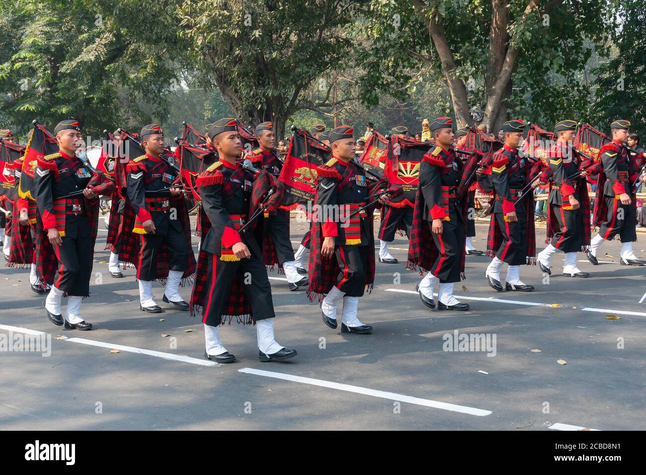 Kolkata, West Bengal, India - 26th January 2020 : Indian army Officers ...