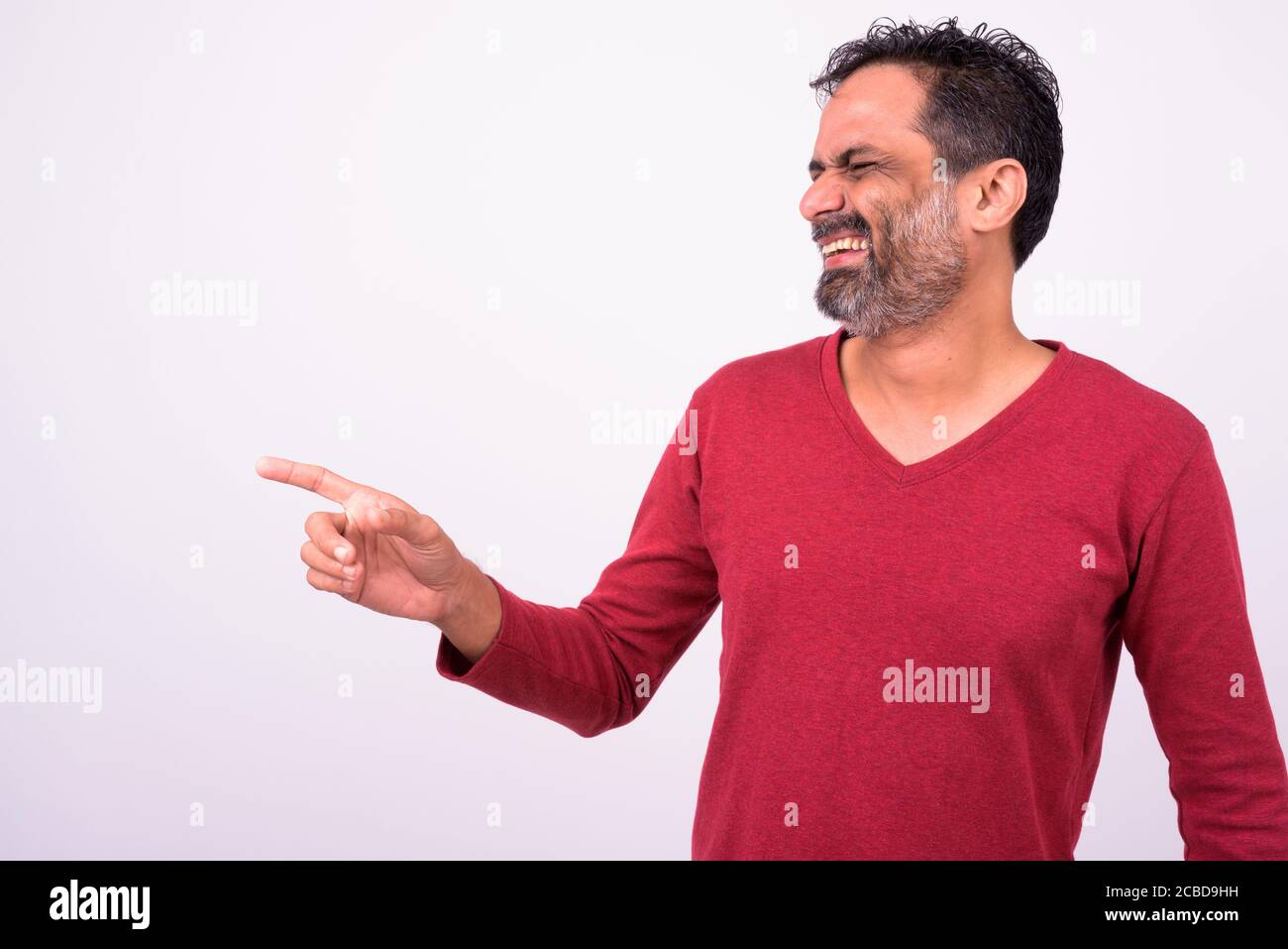 Indian pointing finger laughing hi-res stock photography and images - Alamy