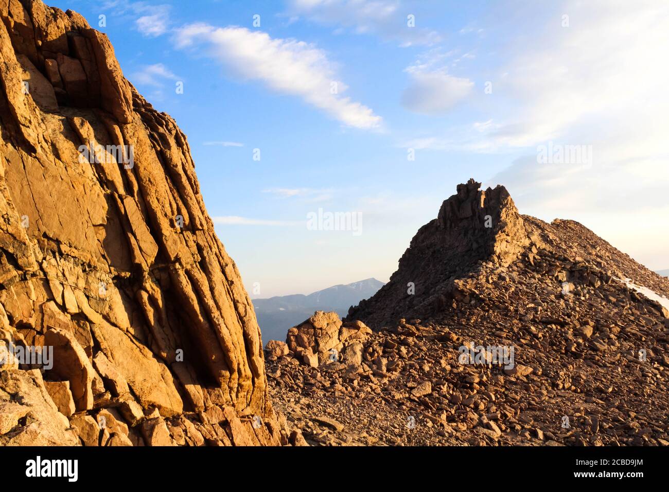 Keyhole route on Long's Peak Stock Photo - Alamy