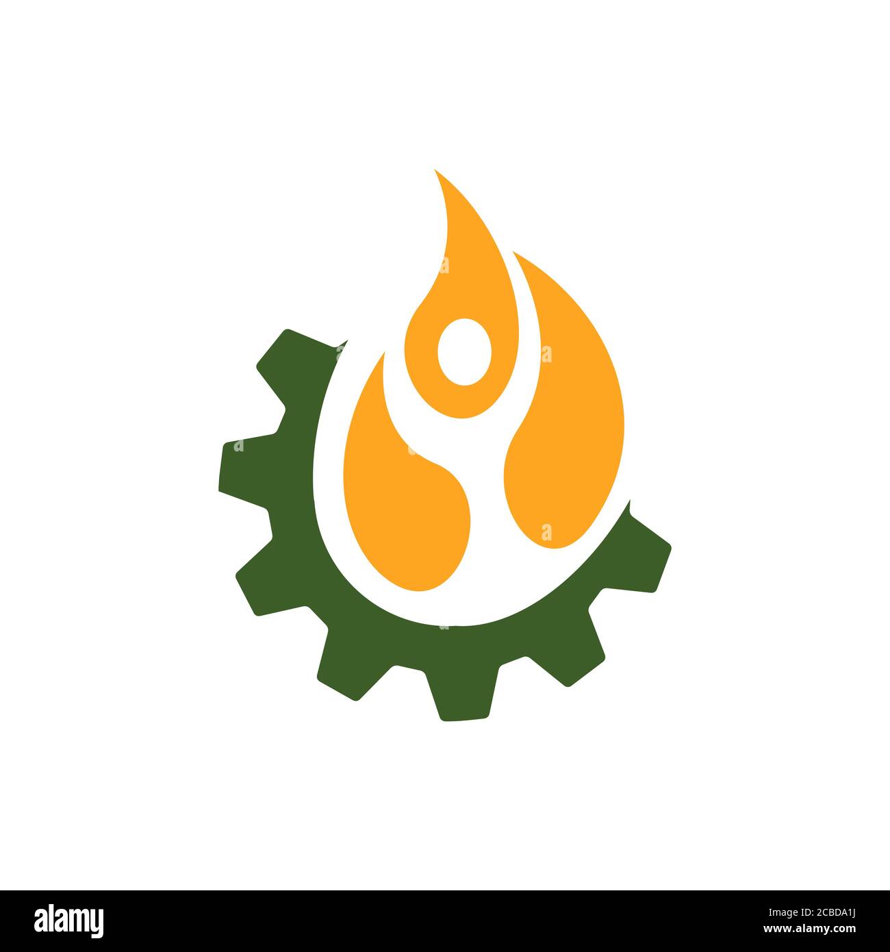 green energy stamp logo design vector. nature emblem sign eco green ...