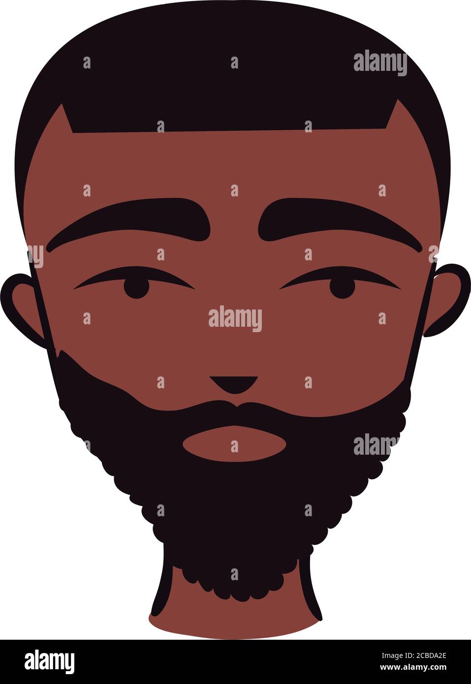 Male afro avatar icon simple hi-res stock photography and images - Alamy