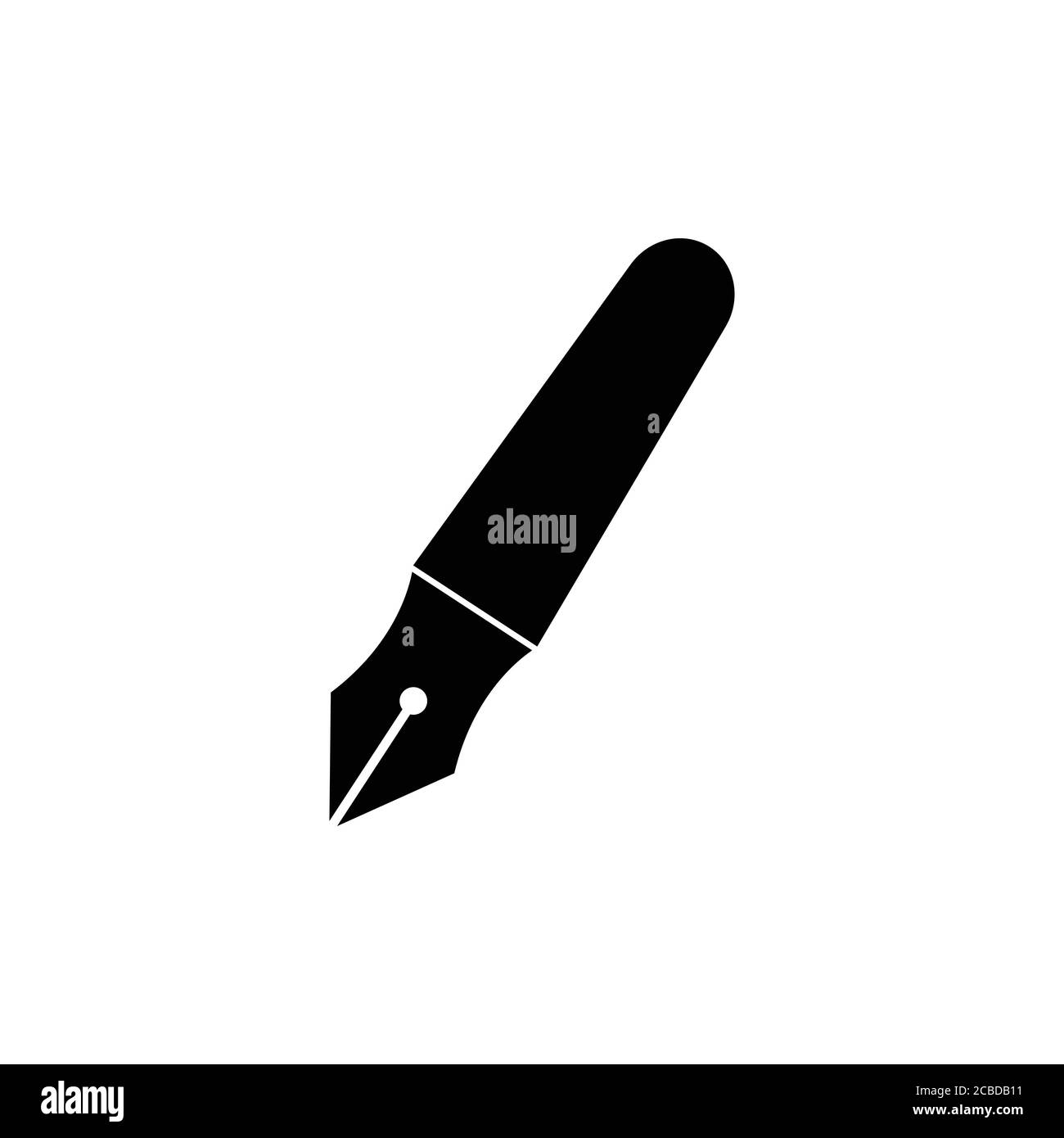 Fountain pen icon. Education symbol. Design template vector Stock ...
