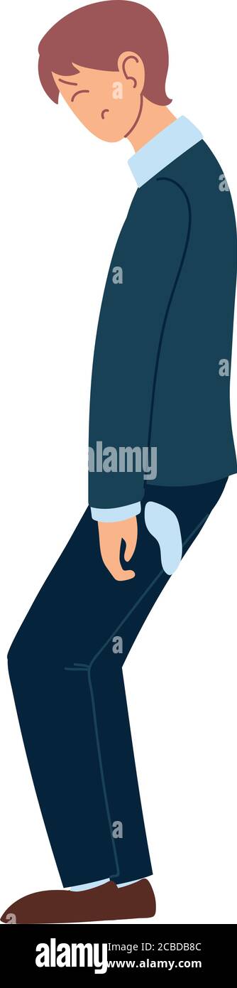 Businessman cartoon with headache design, business and management theme ...