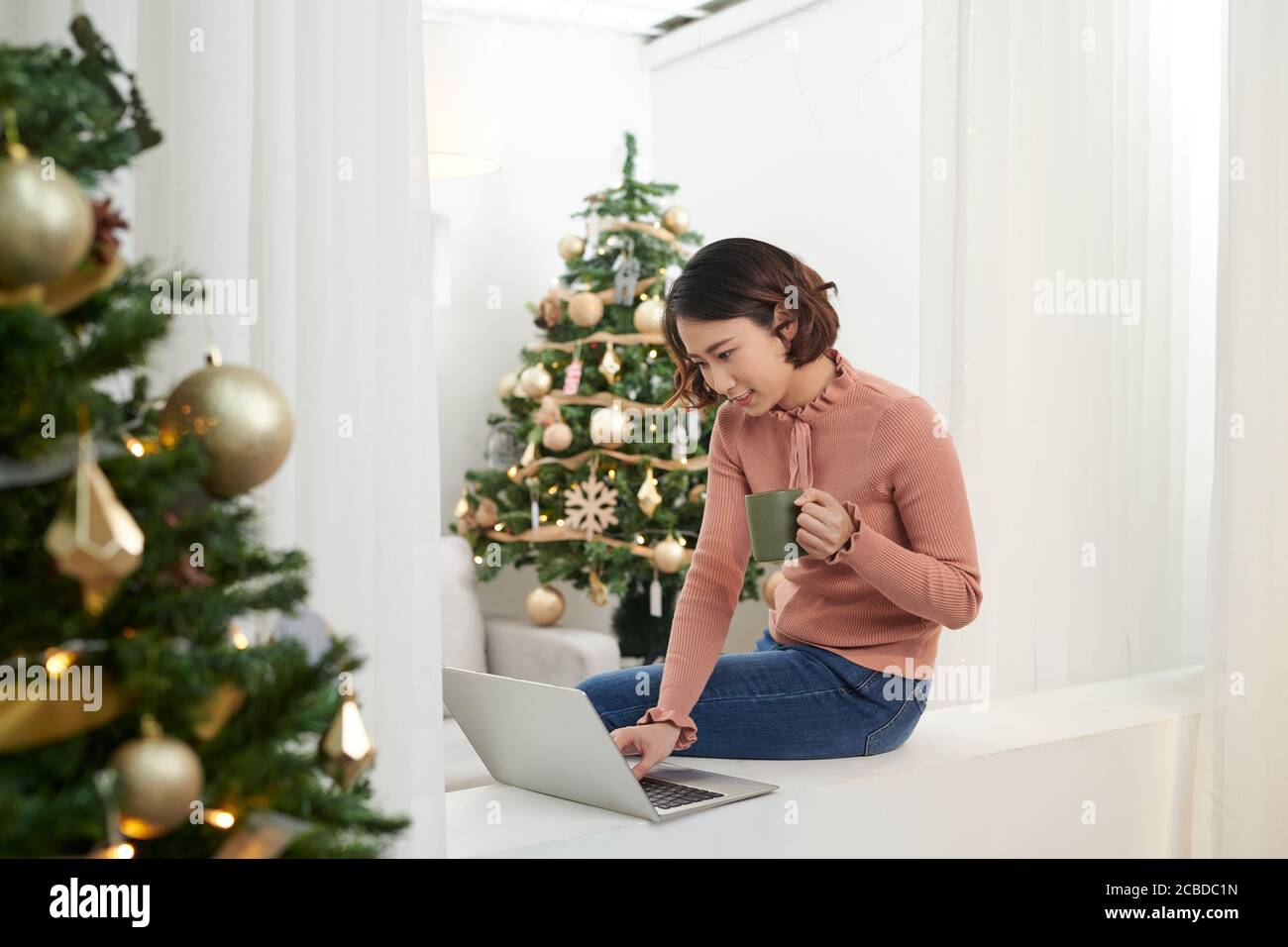 Beautiful successful girl laptop hi-res stock photography and images ...