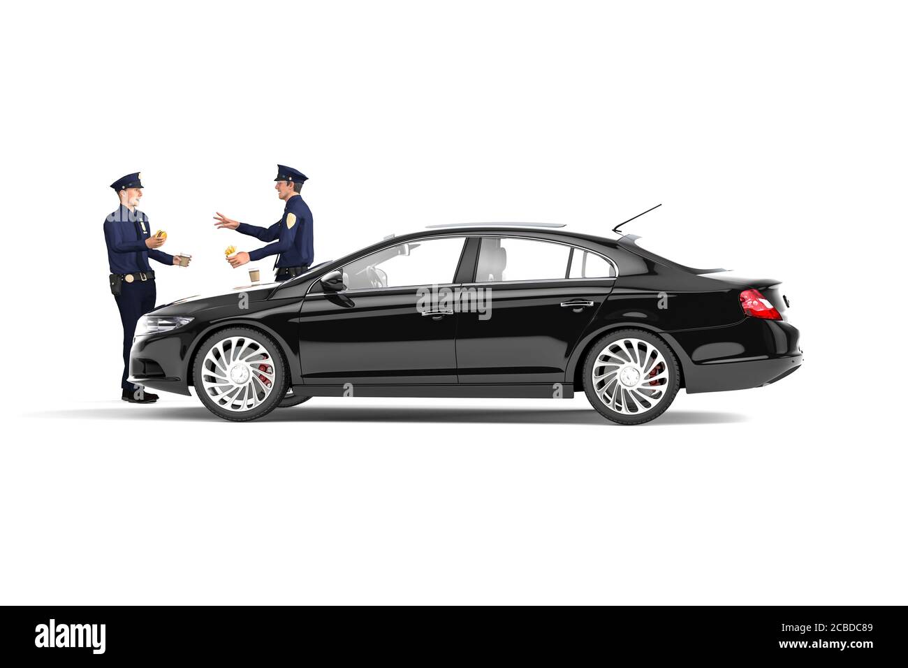 Policeman eating food hi-res stock photography and images - Alamy