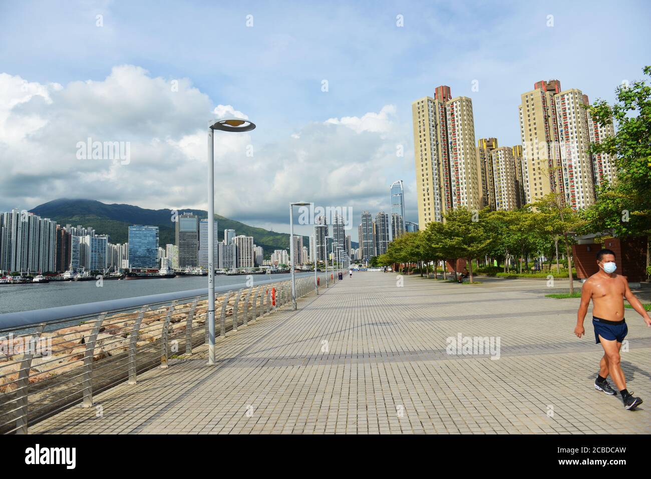 Tsing Yi promenade in Hong Kong Stock Photo - Alamy