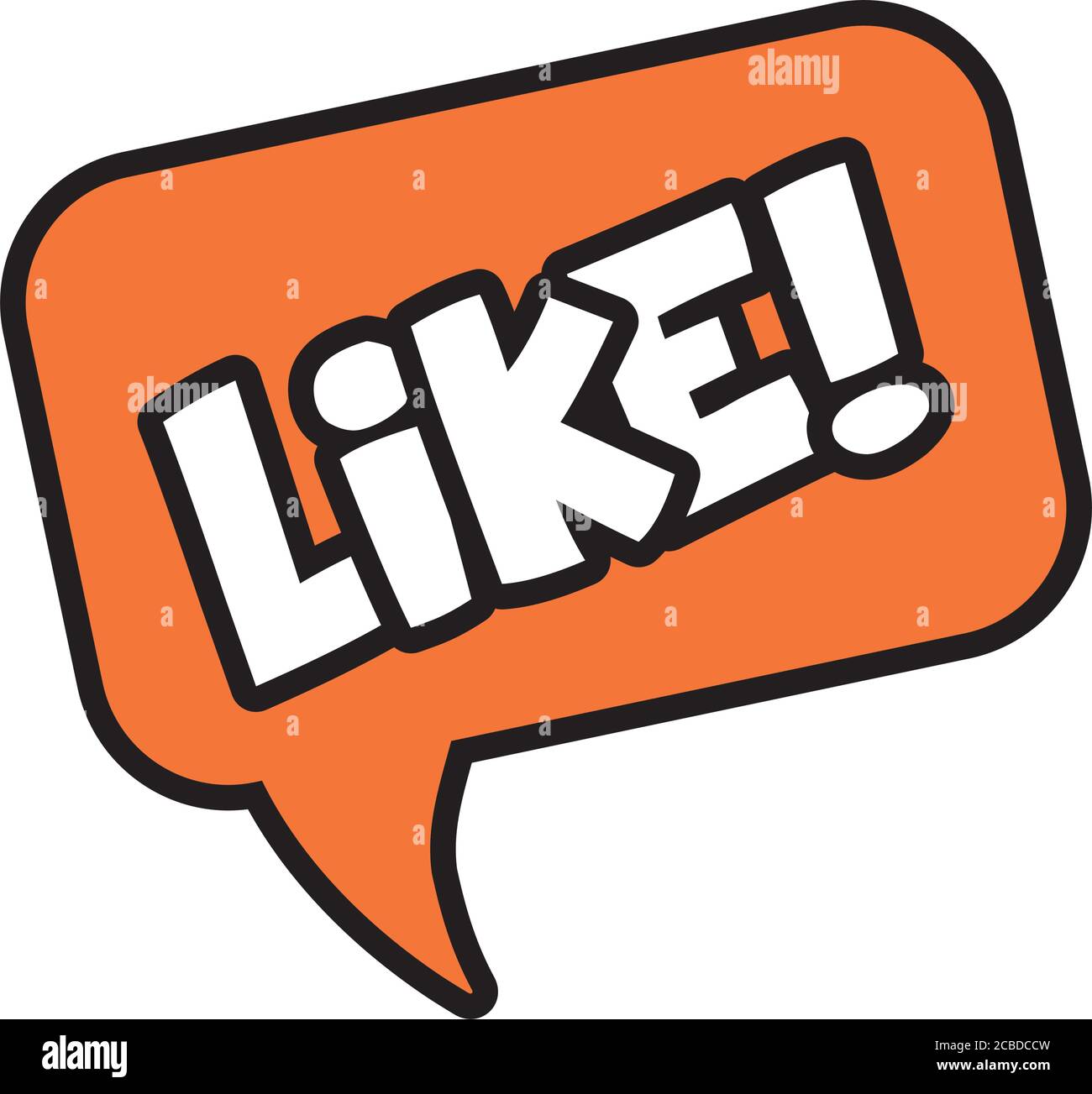 speech bubble with expresion word like pop art flat style vector ...