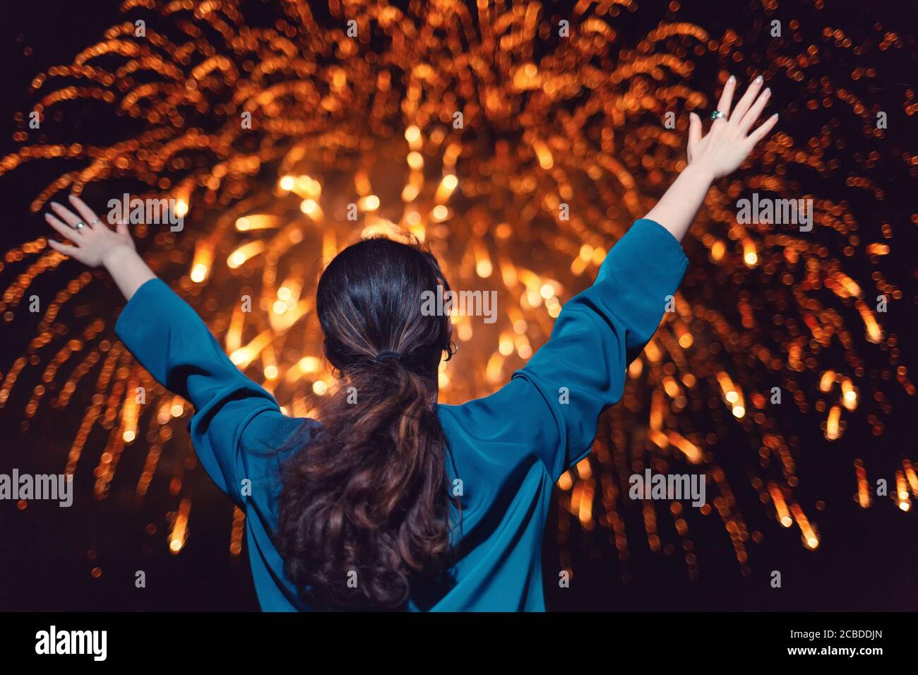 Back fireworks hi-res stock photography and images - Alamy