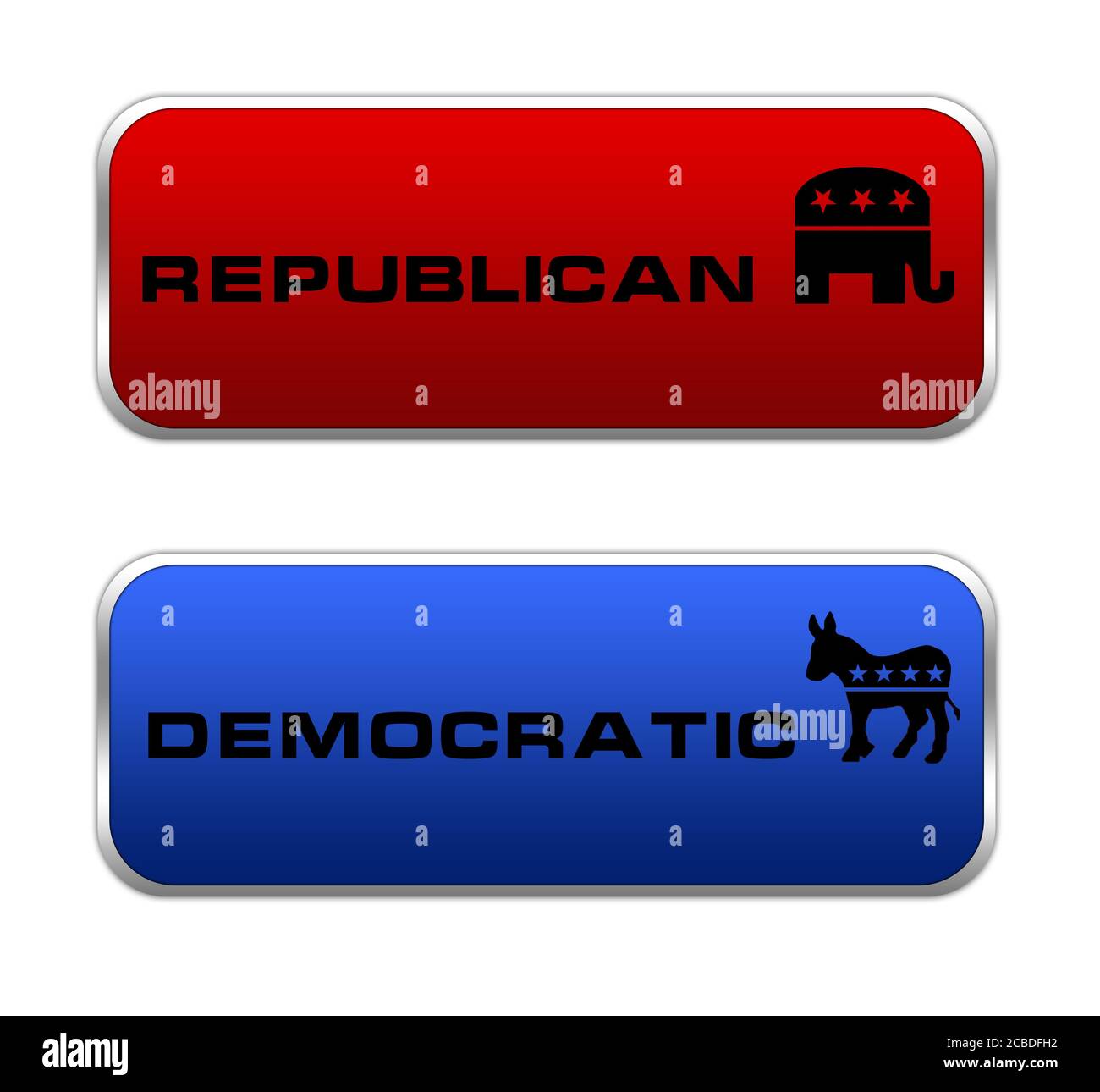 Republican democratic election icon logo hi-res stock photography and ...