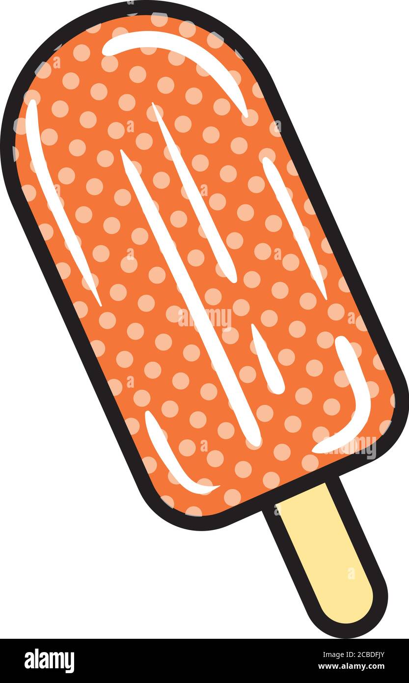 ice cream pop art flat style vector illustration design Stock Vector ...