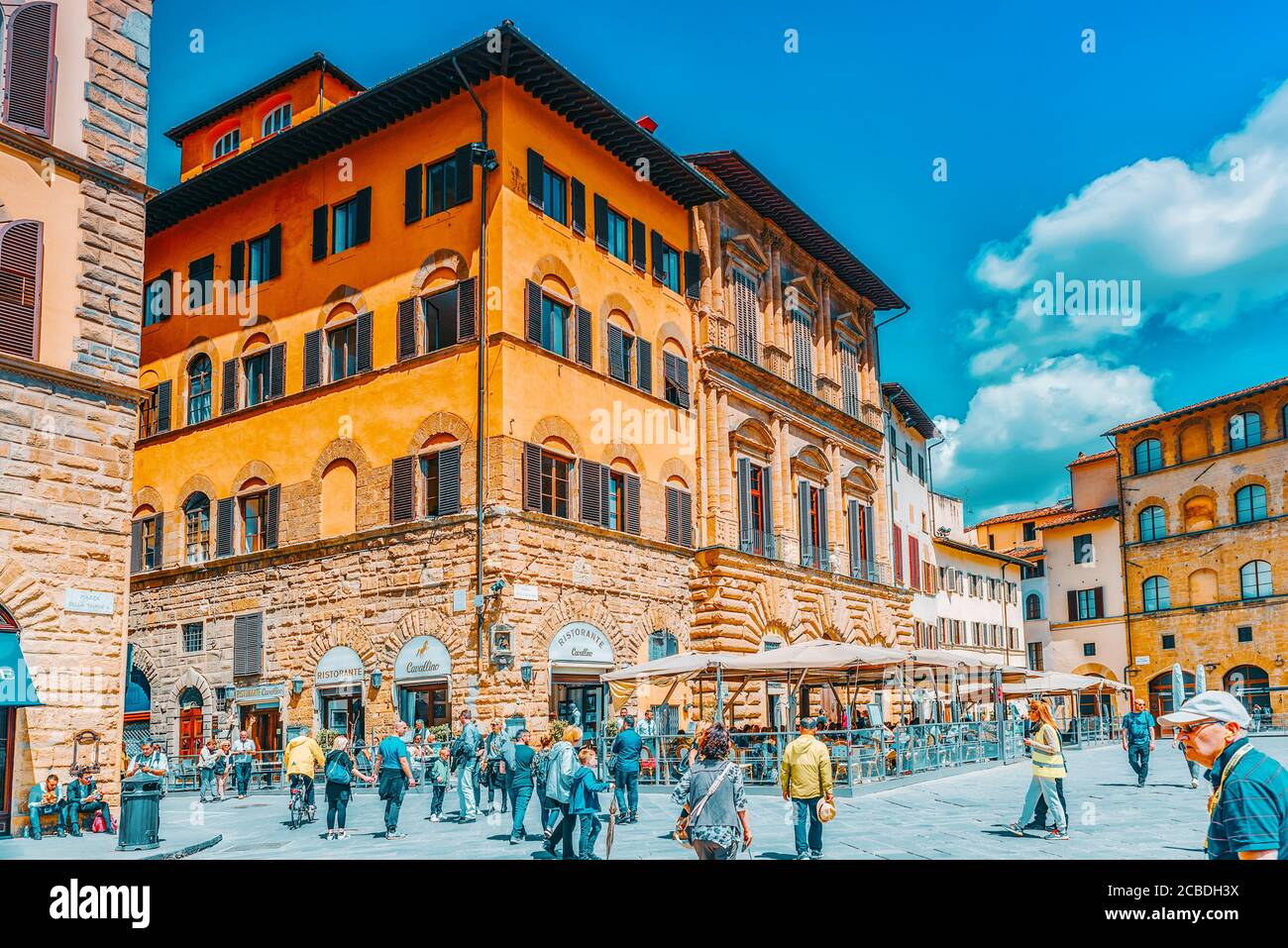 Piazza della signoria florence overview hi-res stock photography and ...