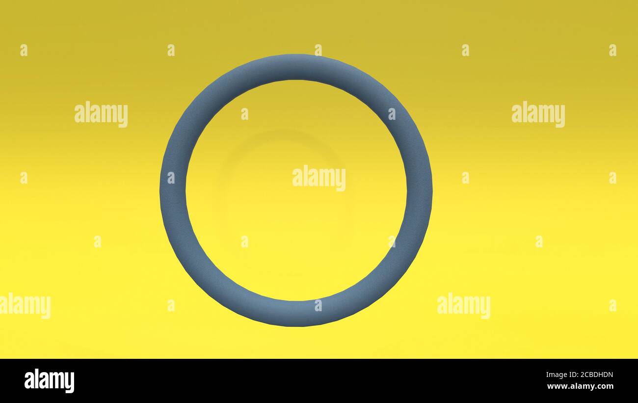 3d render Abstract cycle on yellow background Stock Photo - Alamy