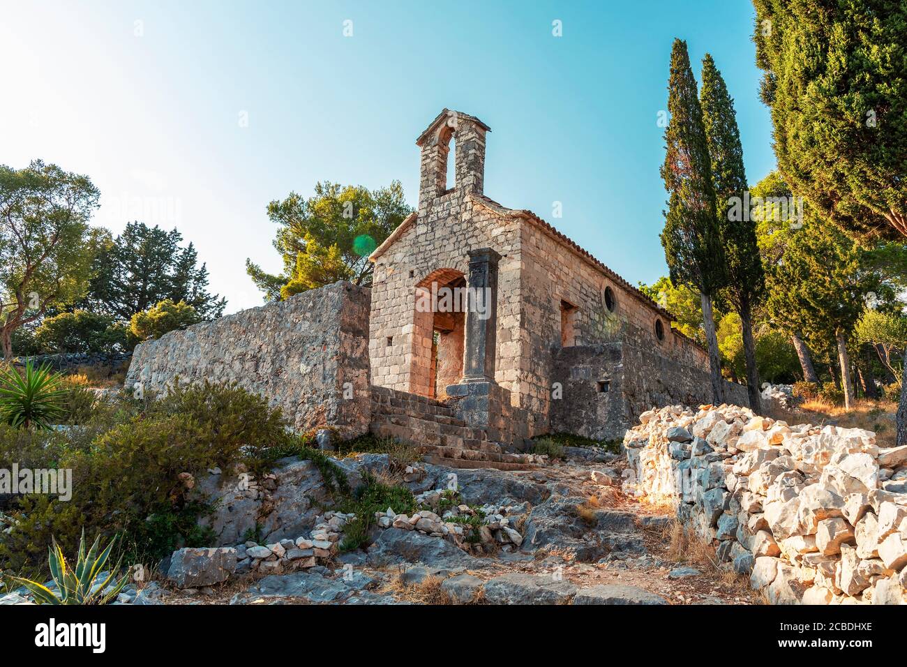 Church of Our Lady of Kruvenica in Hvar, Croatia Stock Photo - Alamy