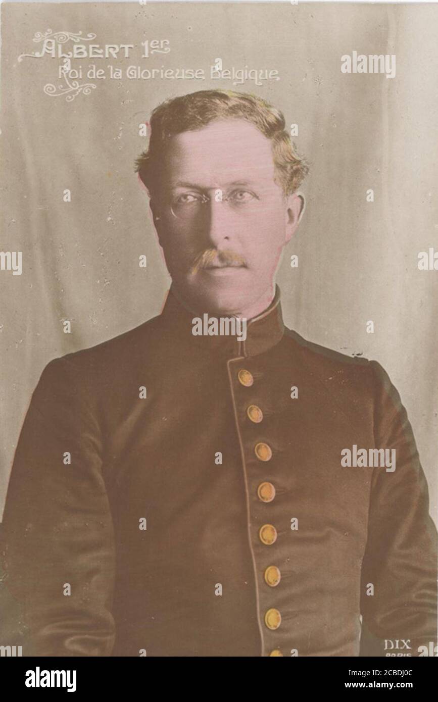World War 1 King Albert Of Belgium High Resolution Stock Photography ...