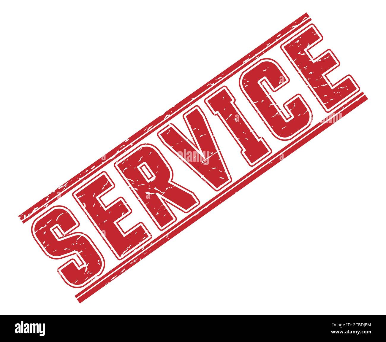 service stamp. Grunge style with scuffed edges. Vector illustration ...