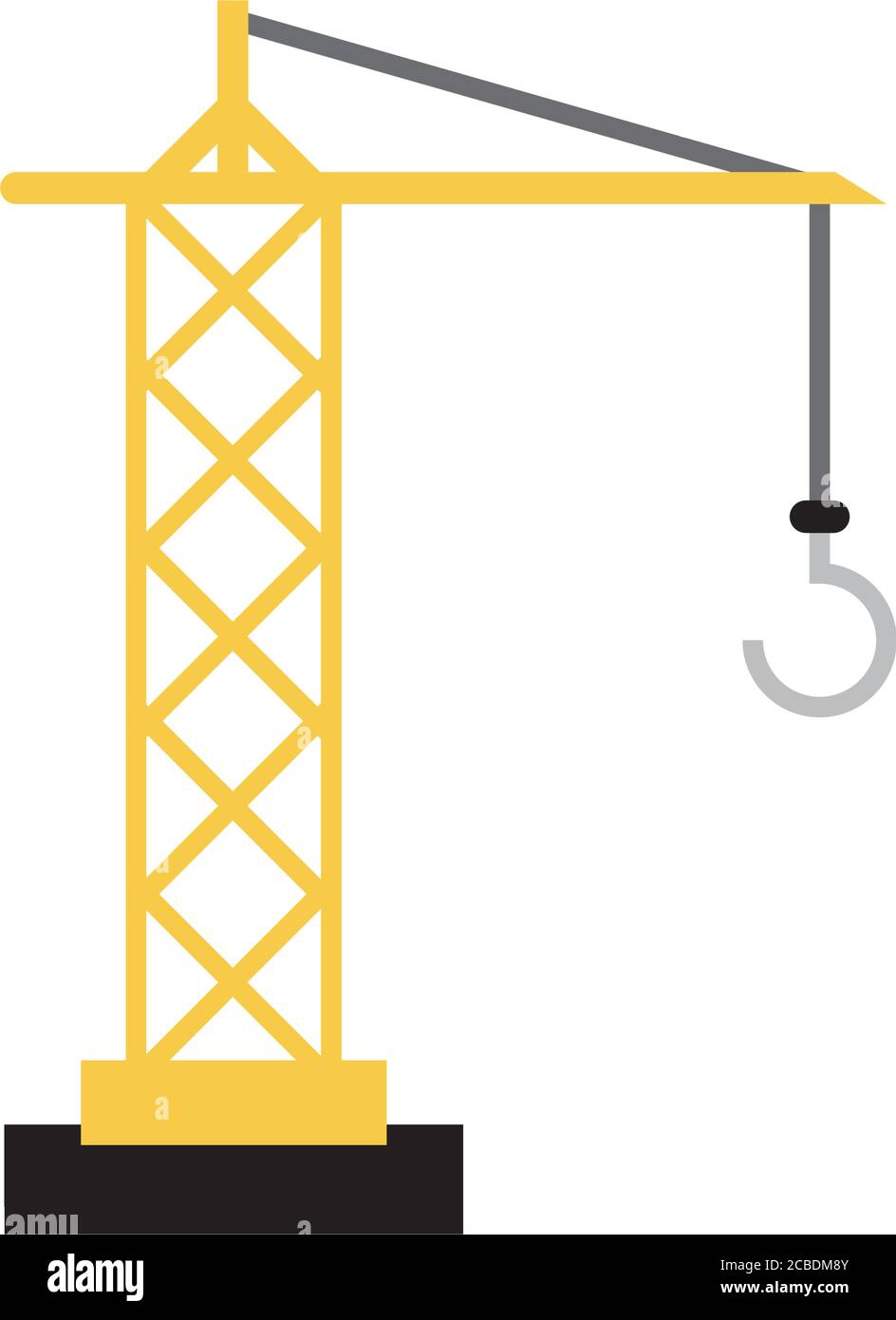 Crane Building Icon Black White High Resolution Stock Photography and ...