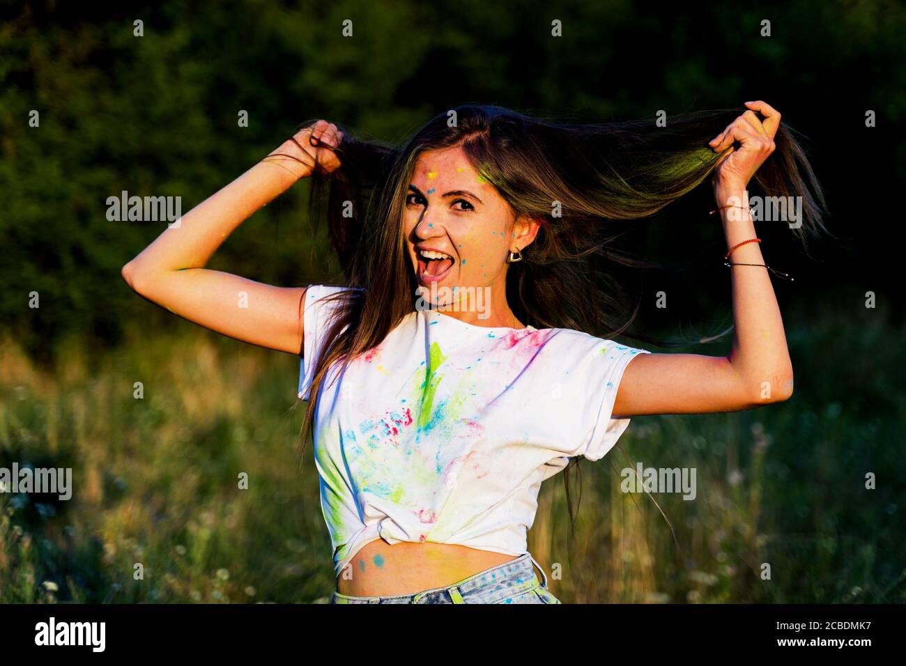 Smeared with paint hi-res stock photography and images - Alamy