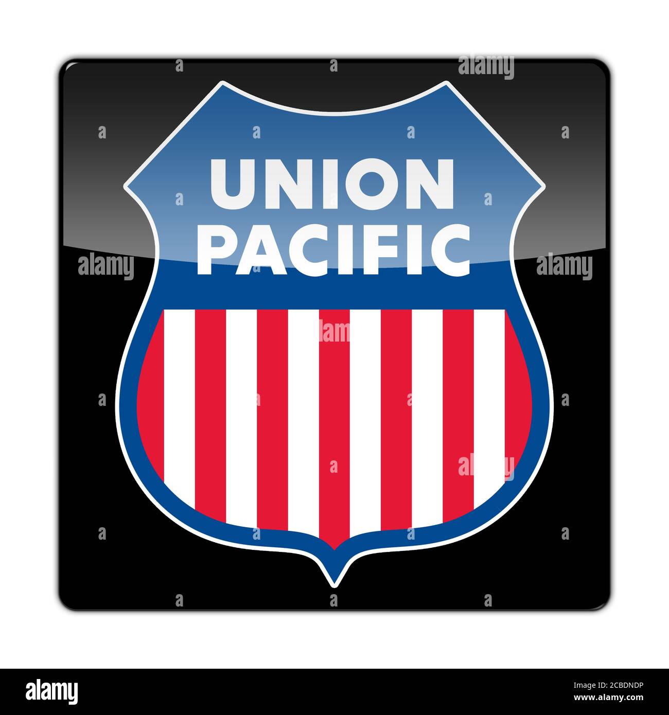 Union Pacific Railroad icon Stock Photo - Alamy
