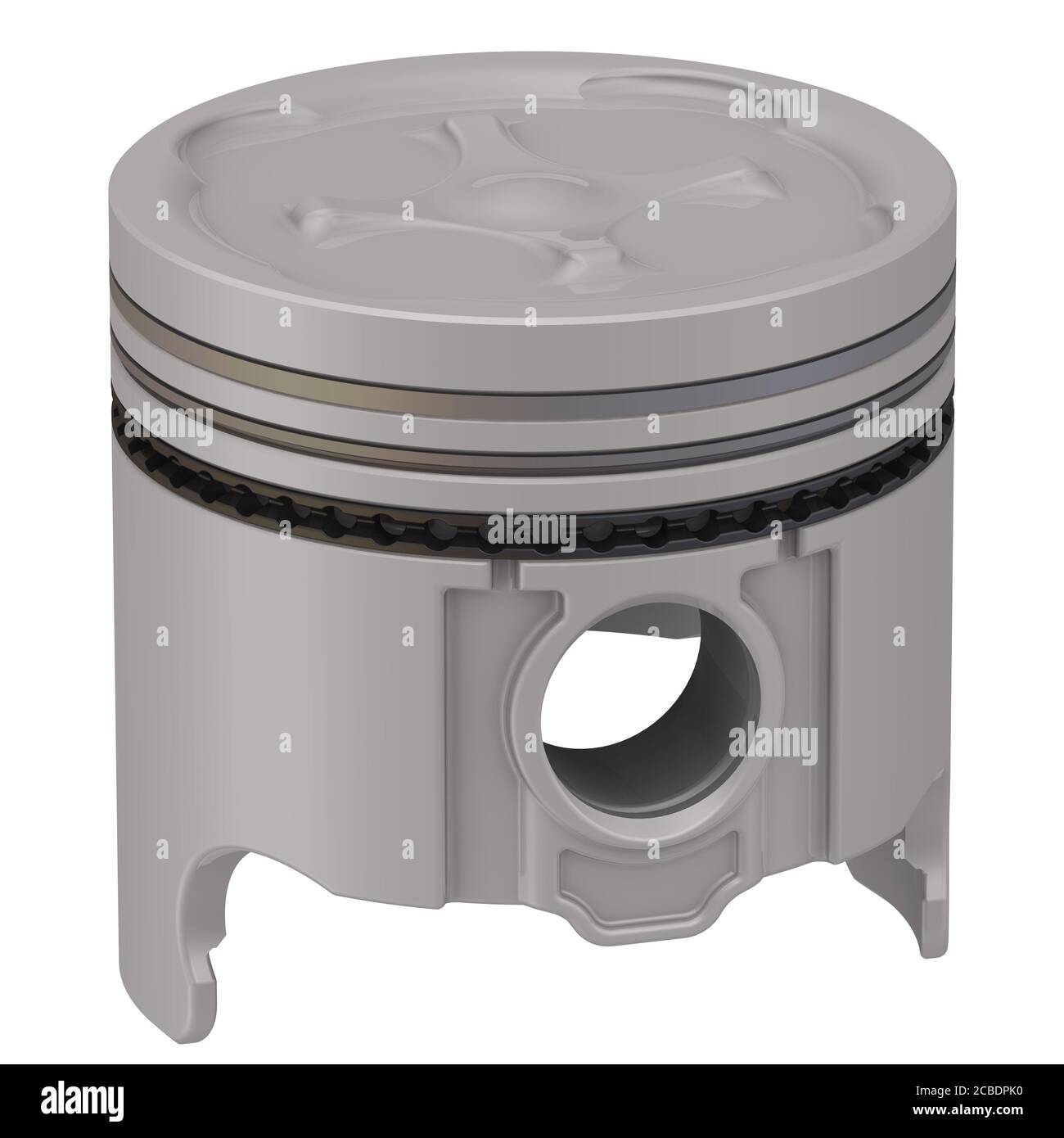 The piston of internal combustion engine. 3D illustration. Isolated ...