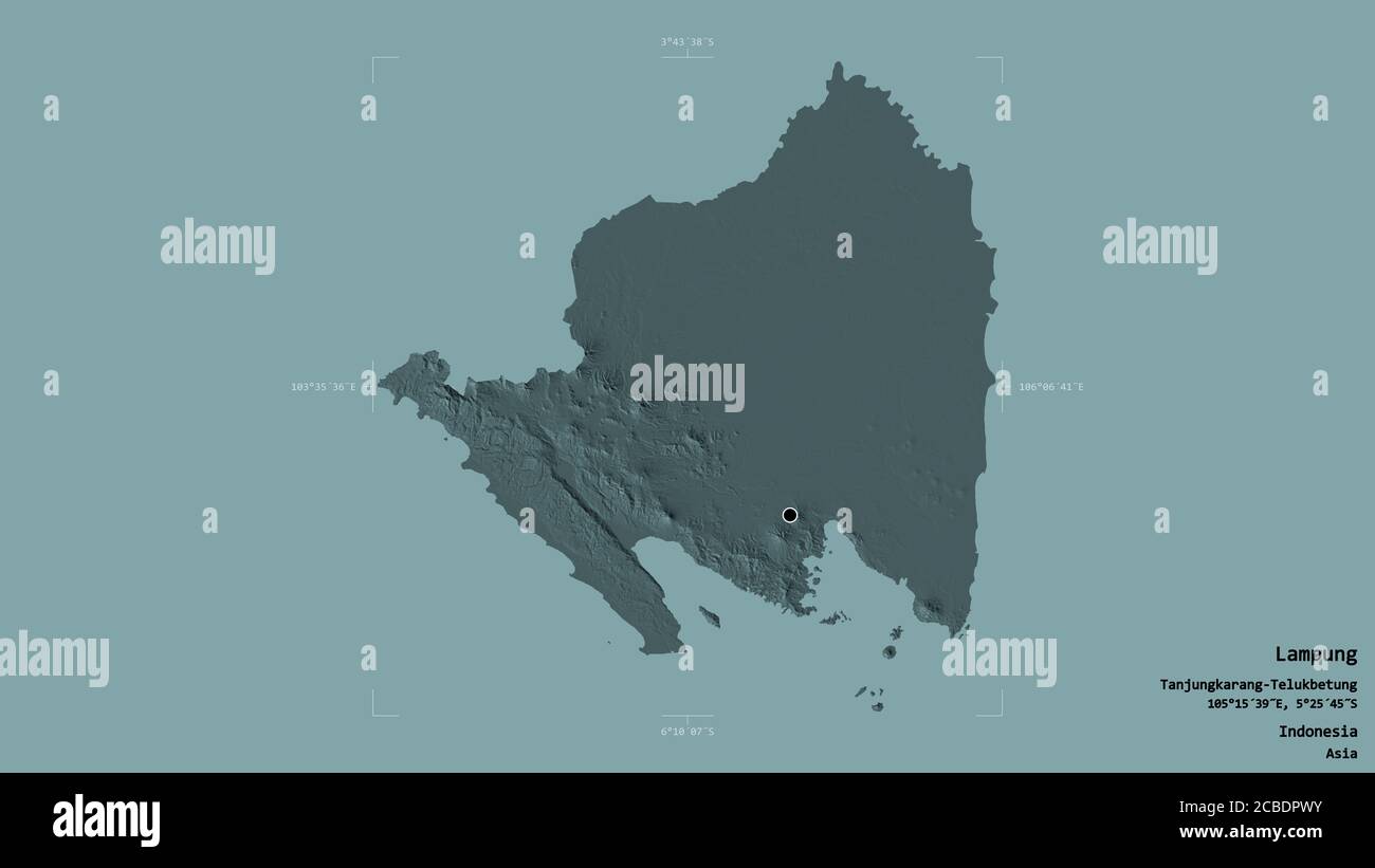 Lampung map hi-res stock photography and images - Alamy