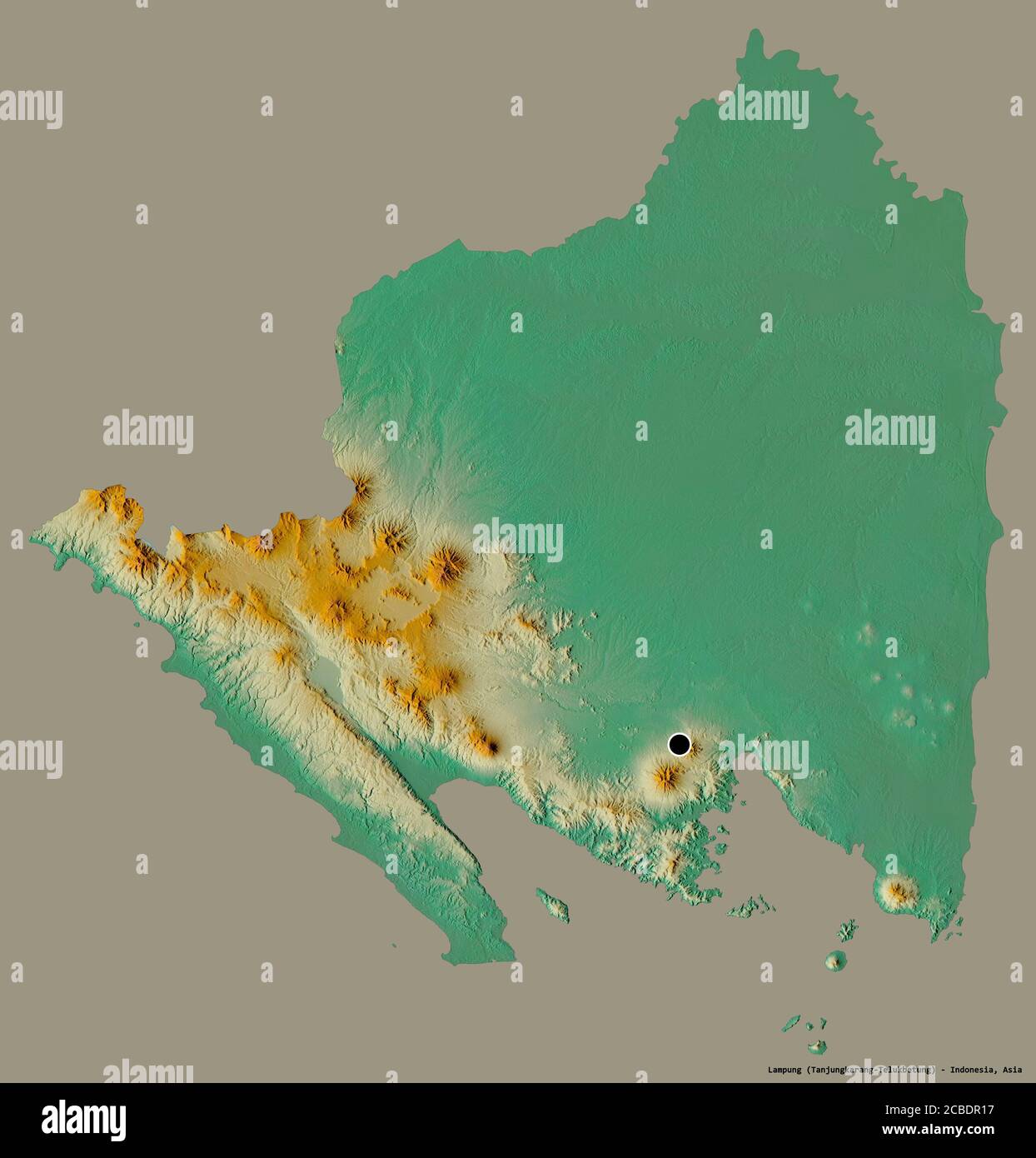 Lampung map hi-res stock photography and images - Alamy