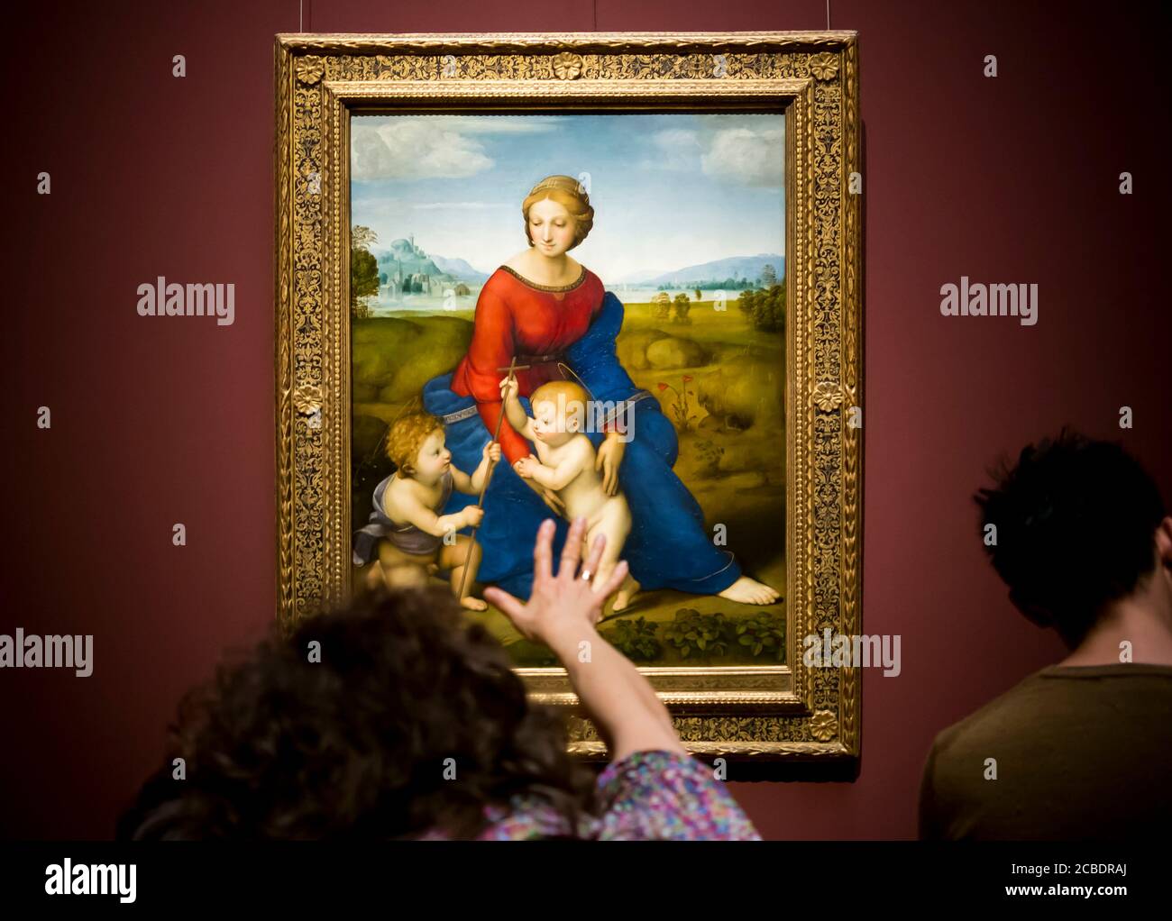 An Old Master painting by Raphael of the Virgin Mary with Jesus at the ...