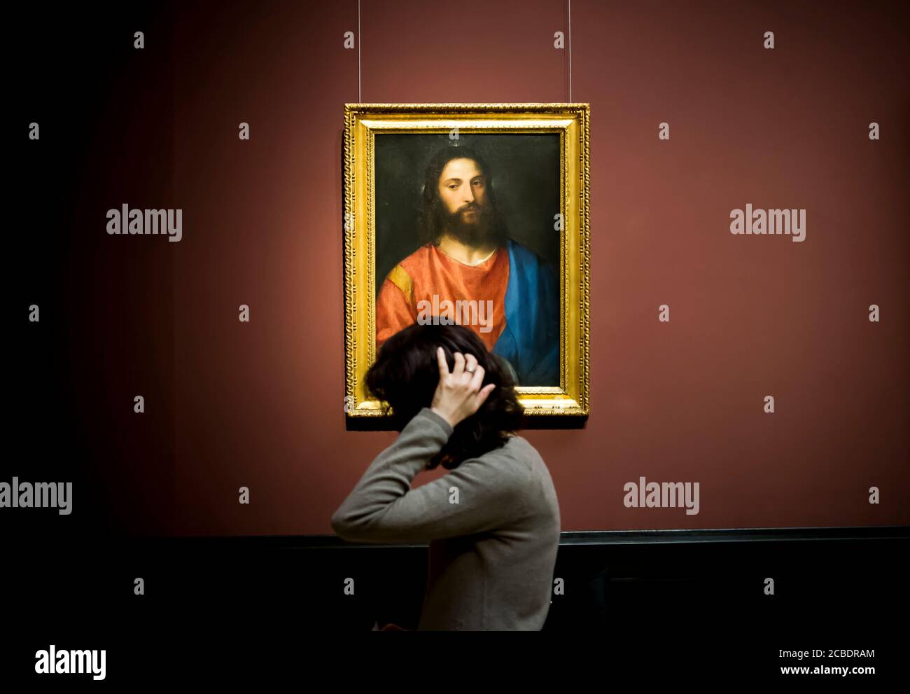 An Old Master painting of a bearded Jesus at the Kunsthistorisches art ...