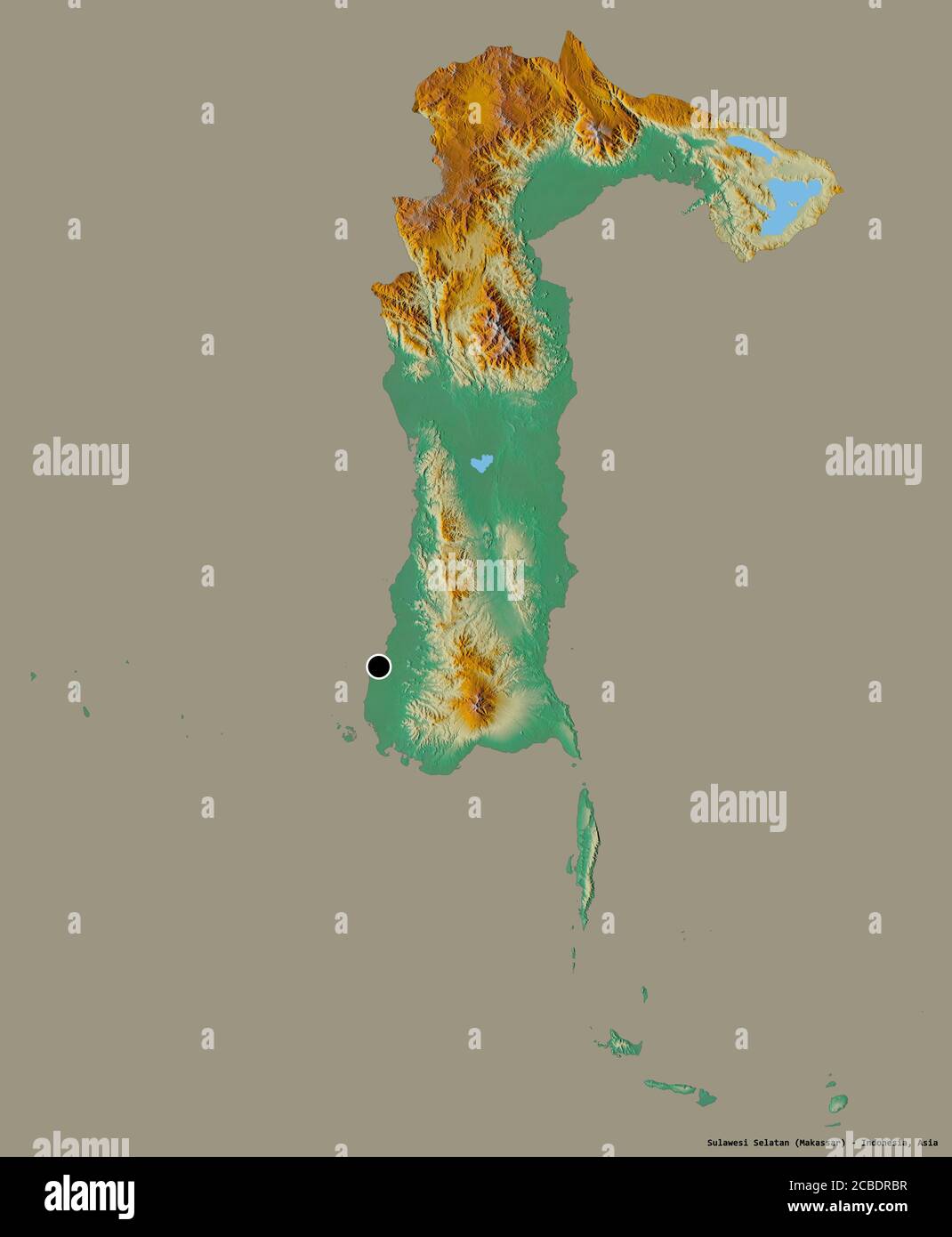 Map of sulawesi selatan hi-res stock photography and images - Alamy