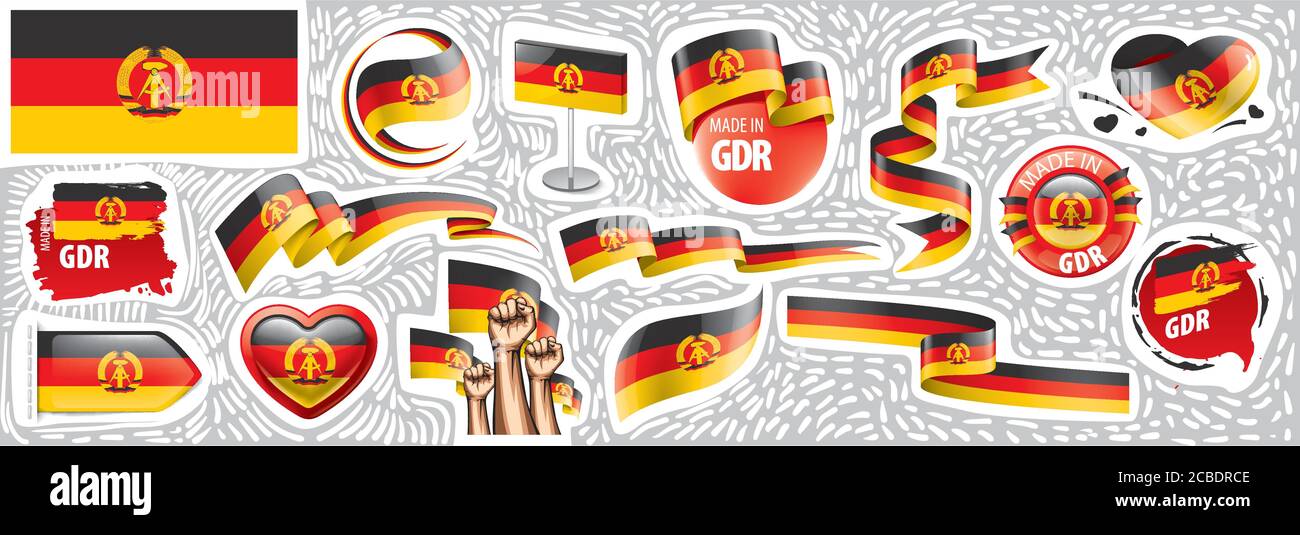 Gdr national emblem Stock Vector Images - Alamy