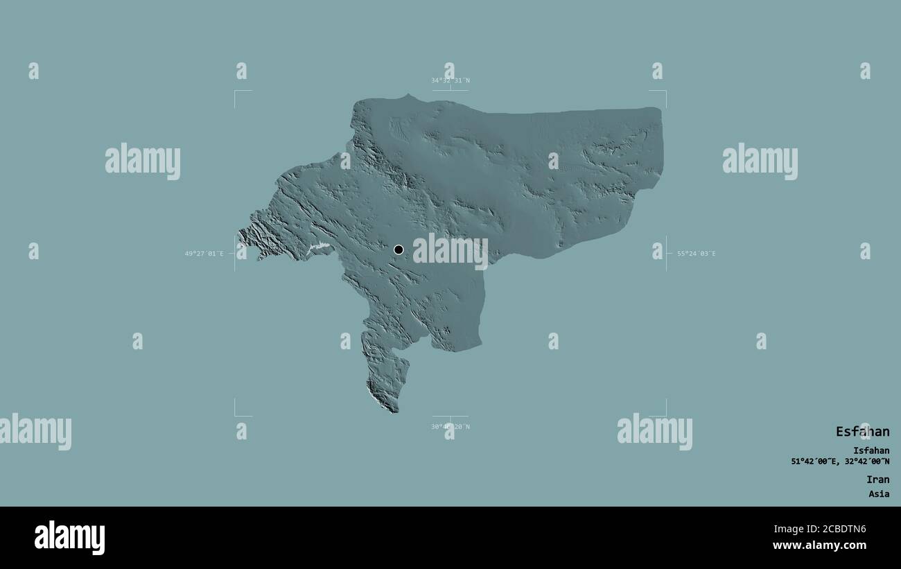 Isfahan province map hi-res stock photography and images - Alamy