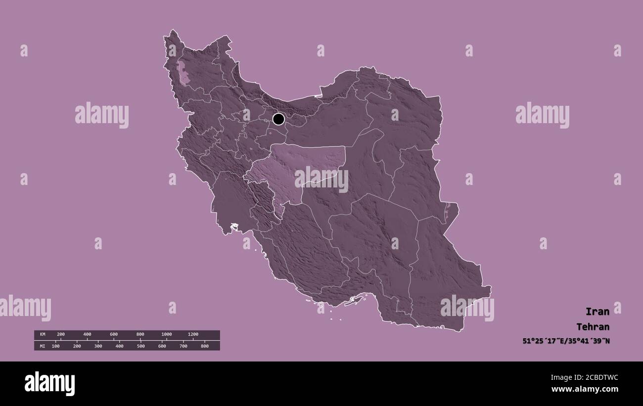 Isfahan province map hi-res stock photography and images - Alamy