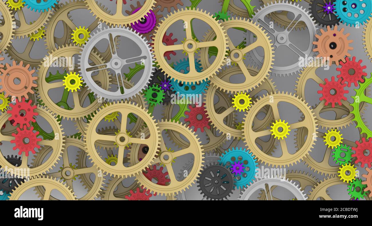 Different sizes cogwheel hi-res stock photography and images - Alamy