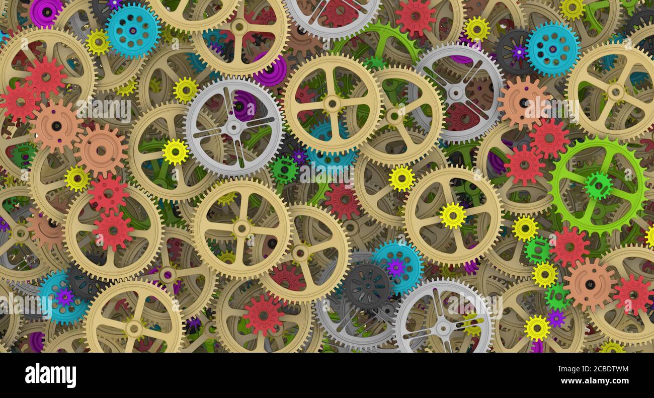 Different sizes cogwheel hi-res stock photography and images - Alamy