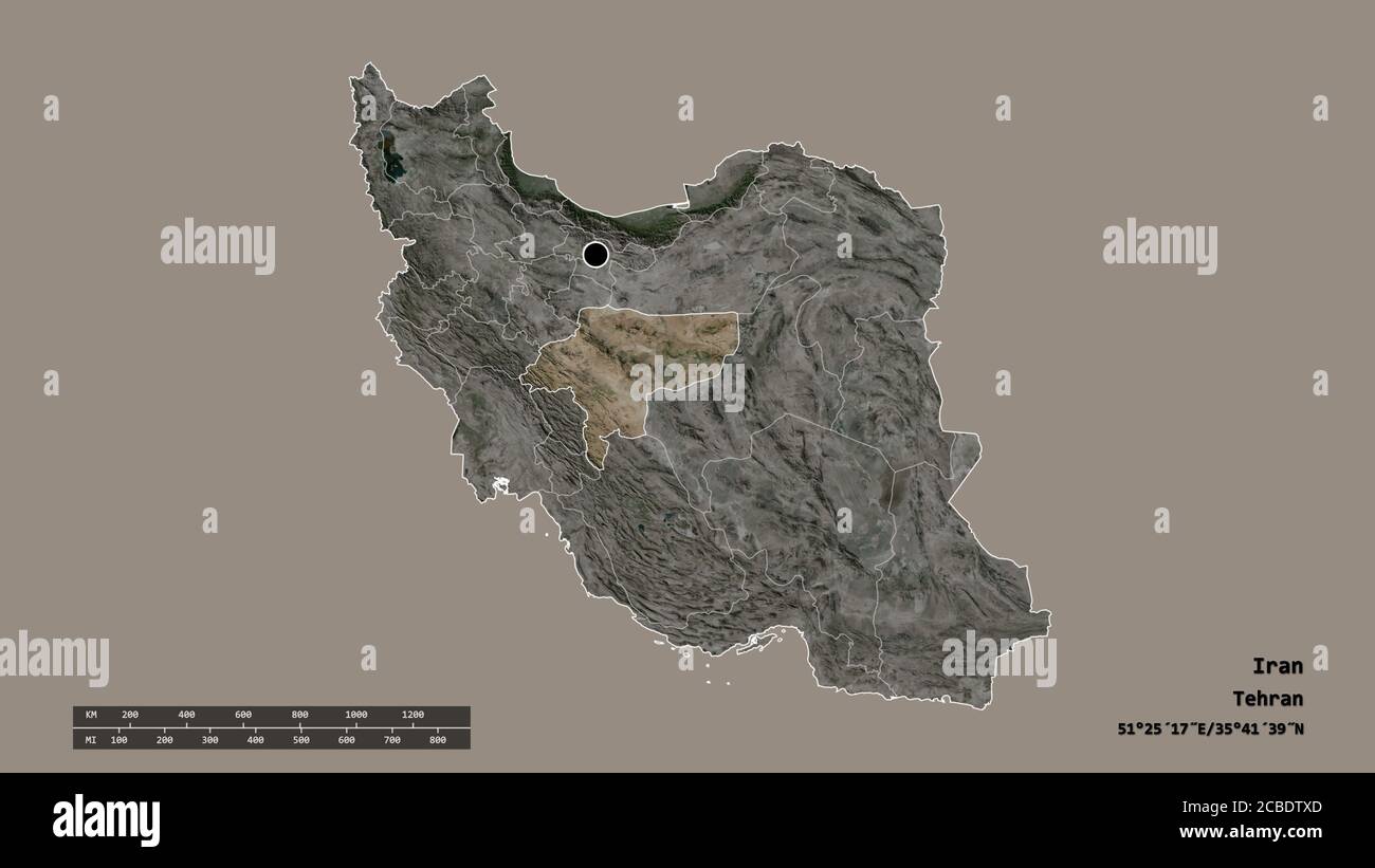 Isfahan province map hi-res stock photography and images - Alamy