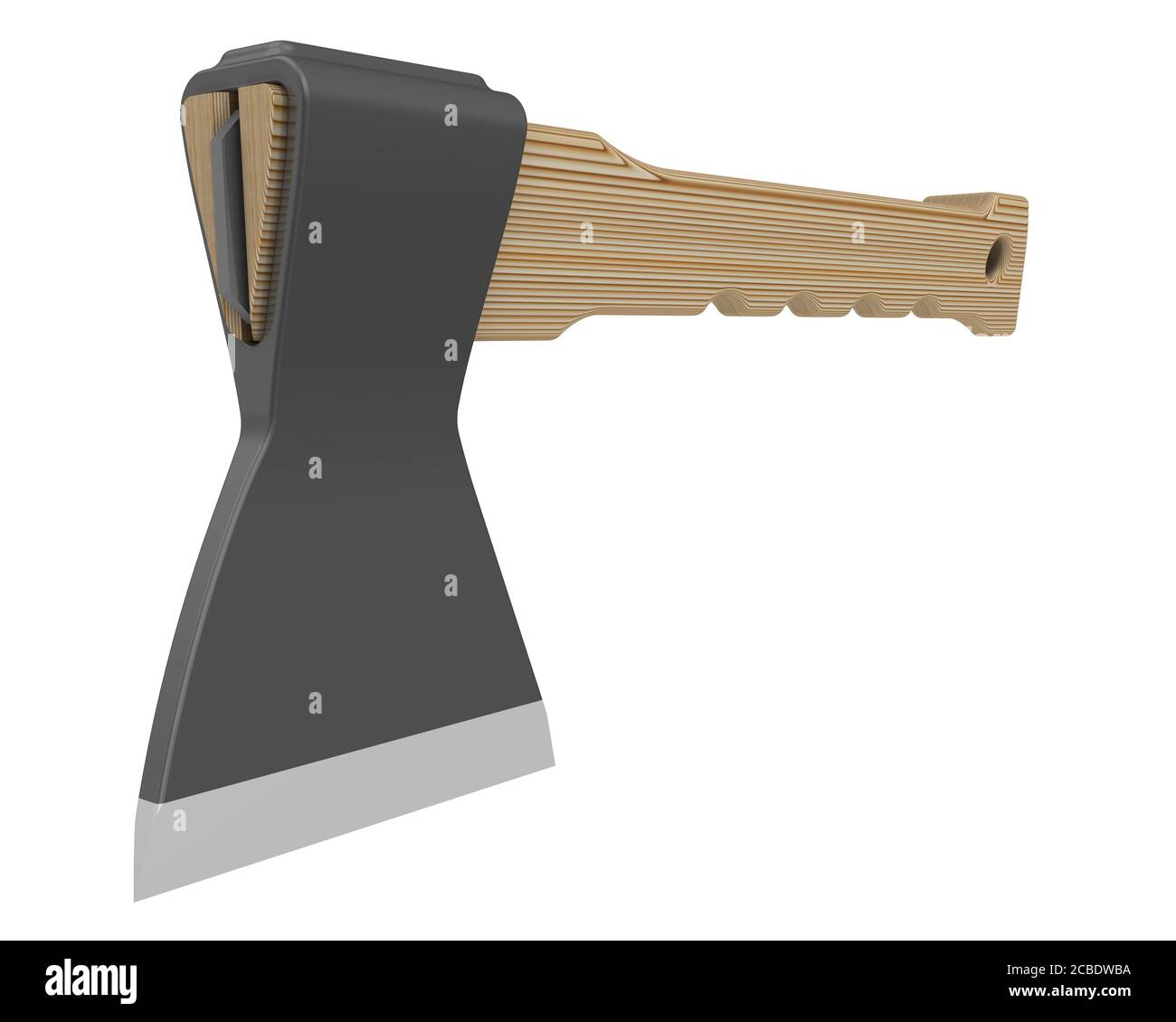 The ax. Ax is it bench tools. Isolated. 3D Illustration Stock Photo - Alamy