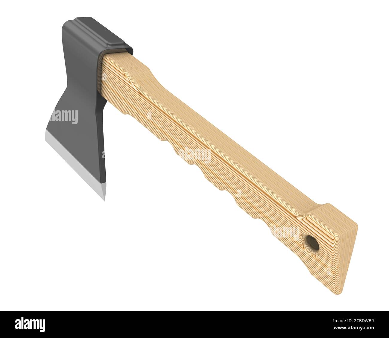 The ax. Ax is it bench tools. Isolated. 3D Illustration Stock Photo - Alamy